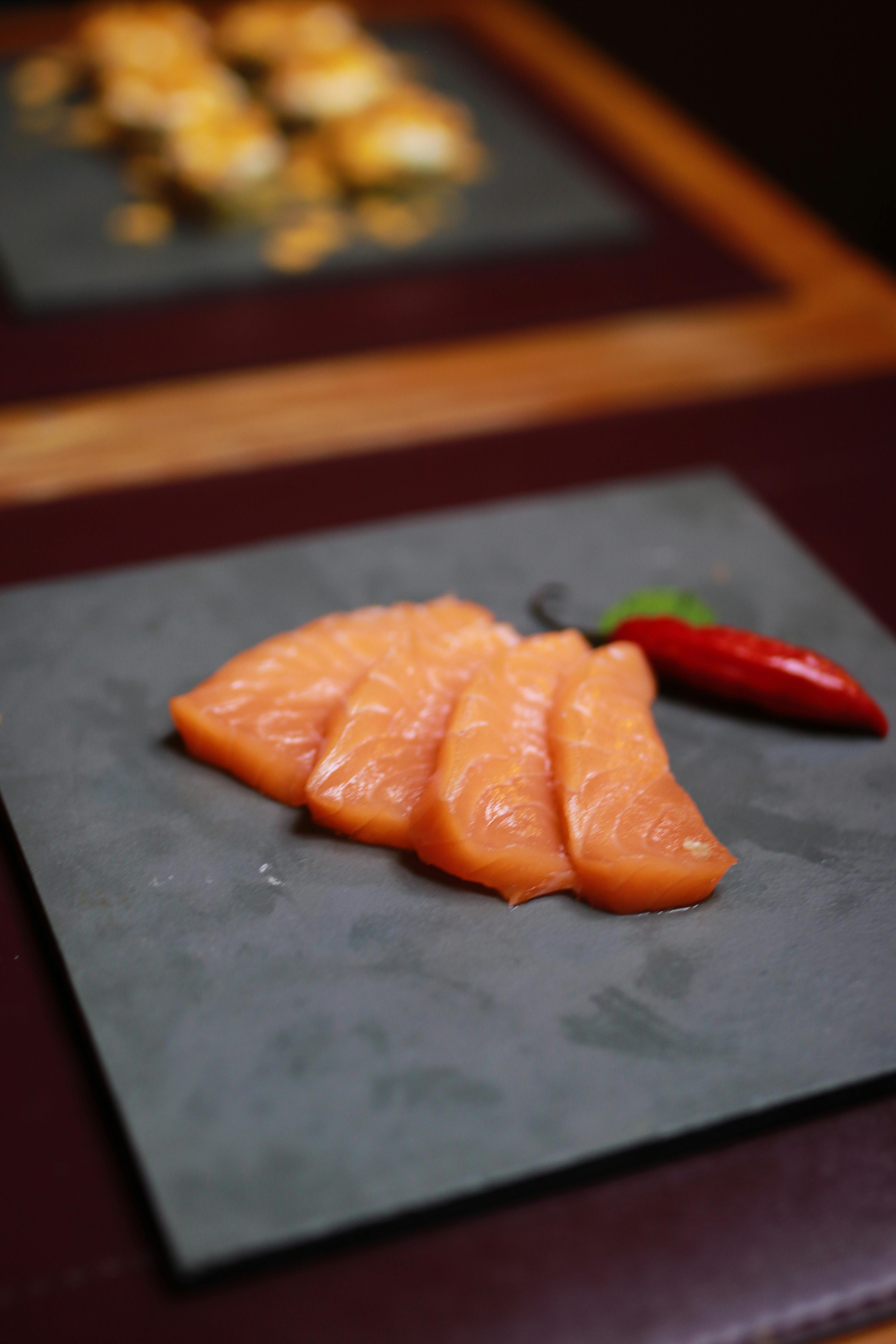 A Slice of Bread with Salmon Roe · Free Stock Photo