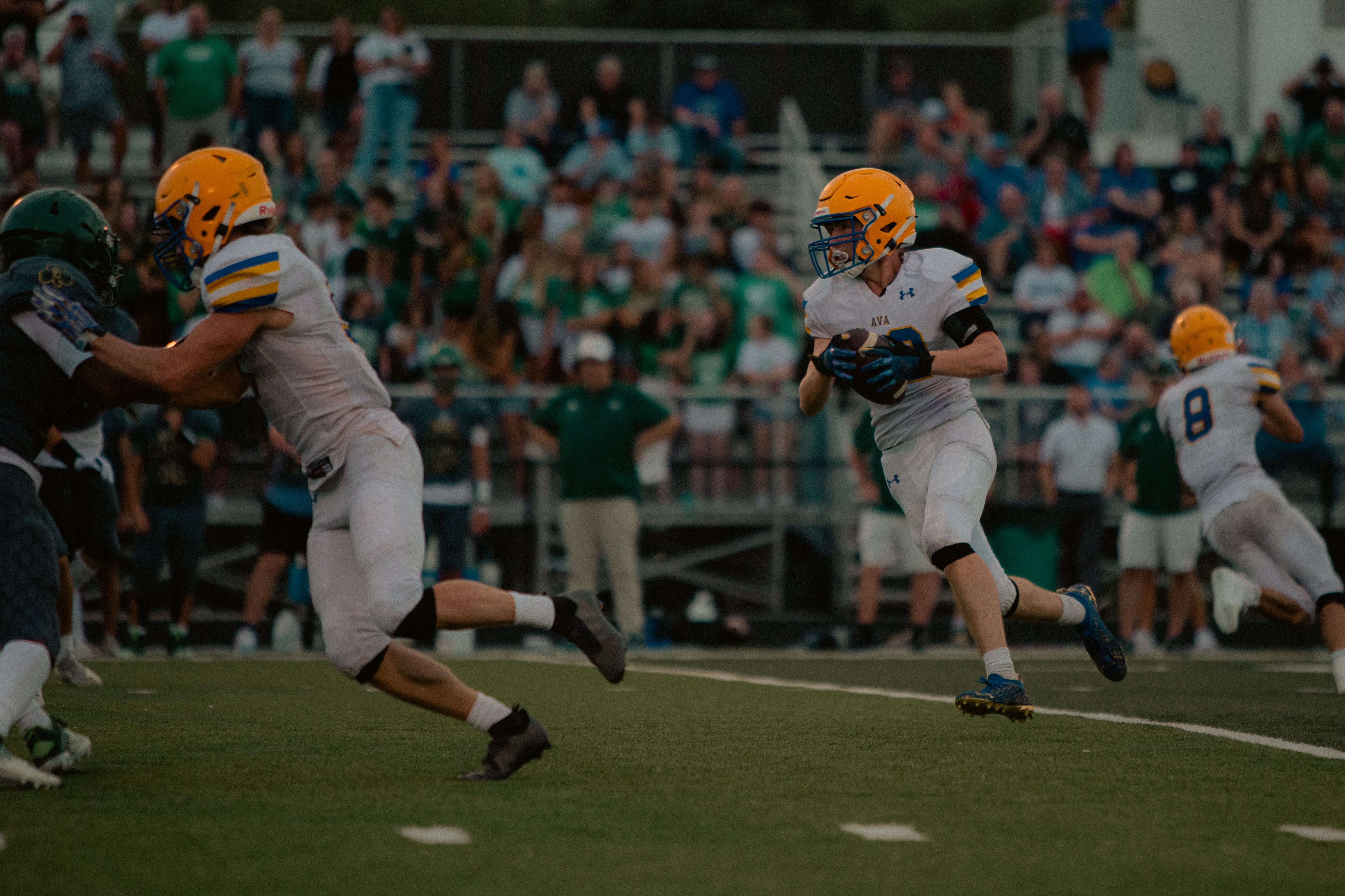 Selective Focus Close-up Photo of Brown Wilson Pigskin Football on ...