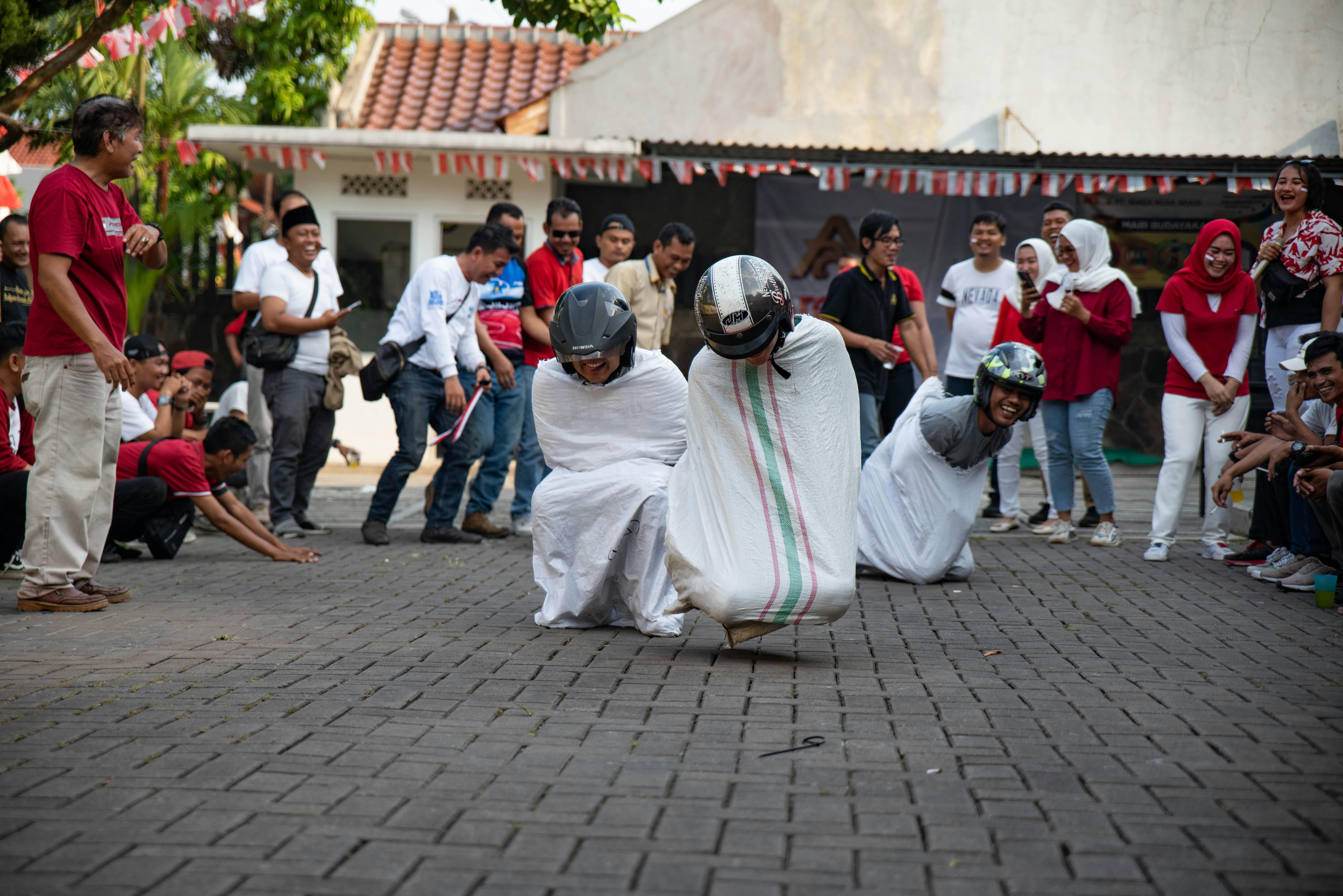 People Doing Sack Race · Free Stock Photo