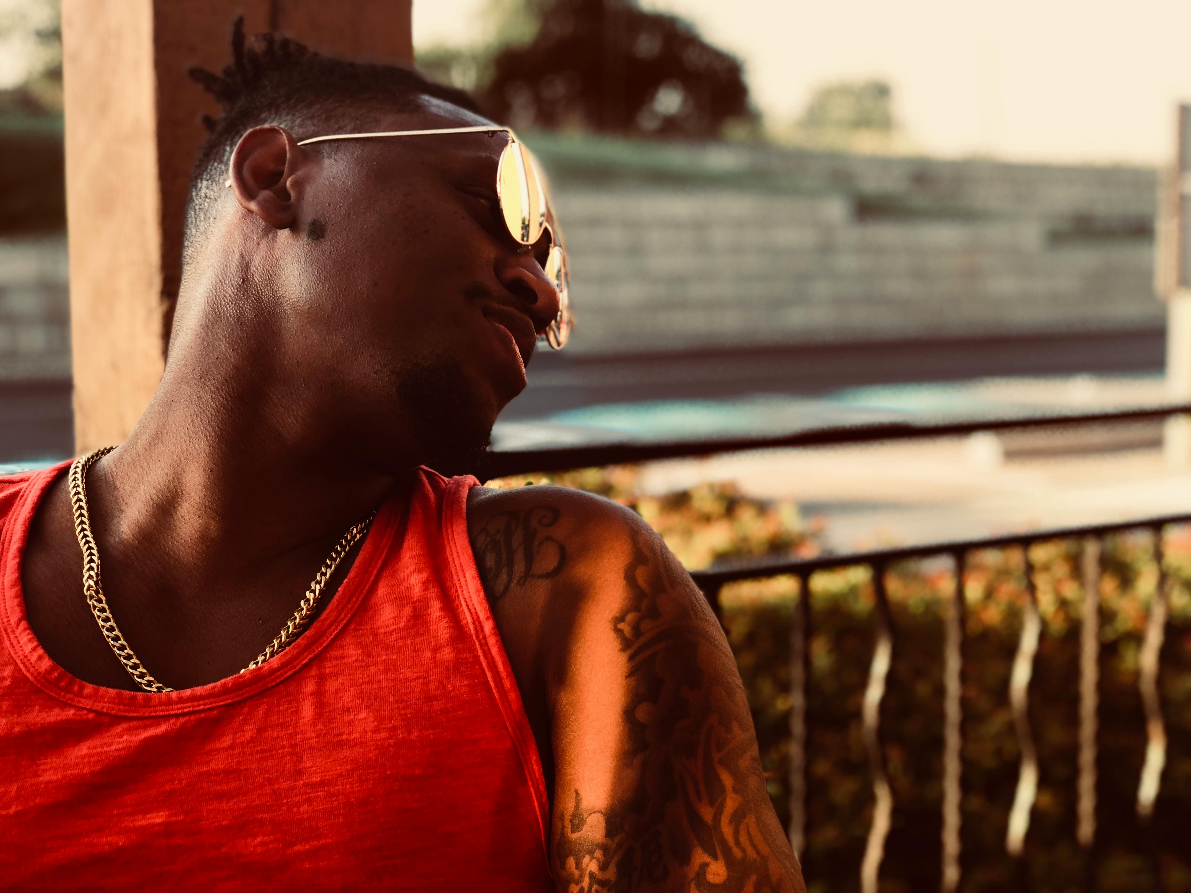 Man Lying His Head Back · Free Stock Photo