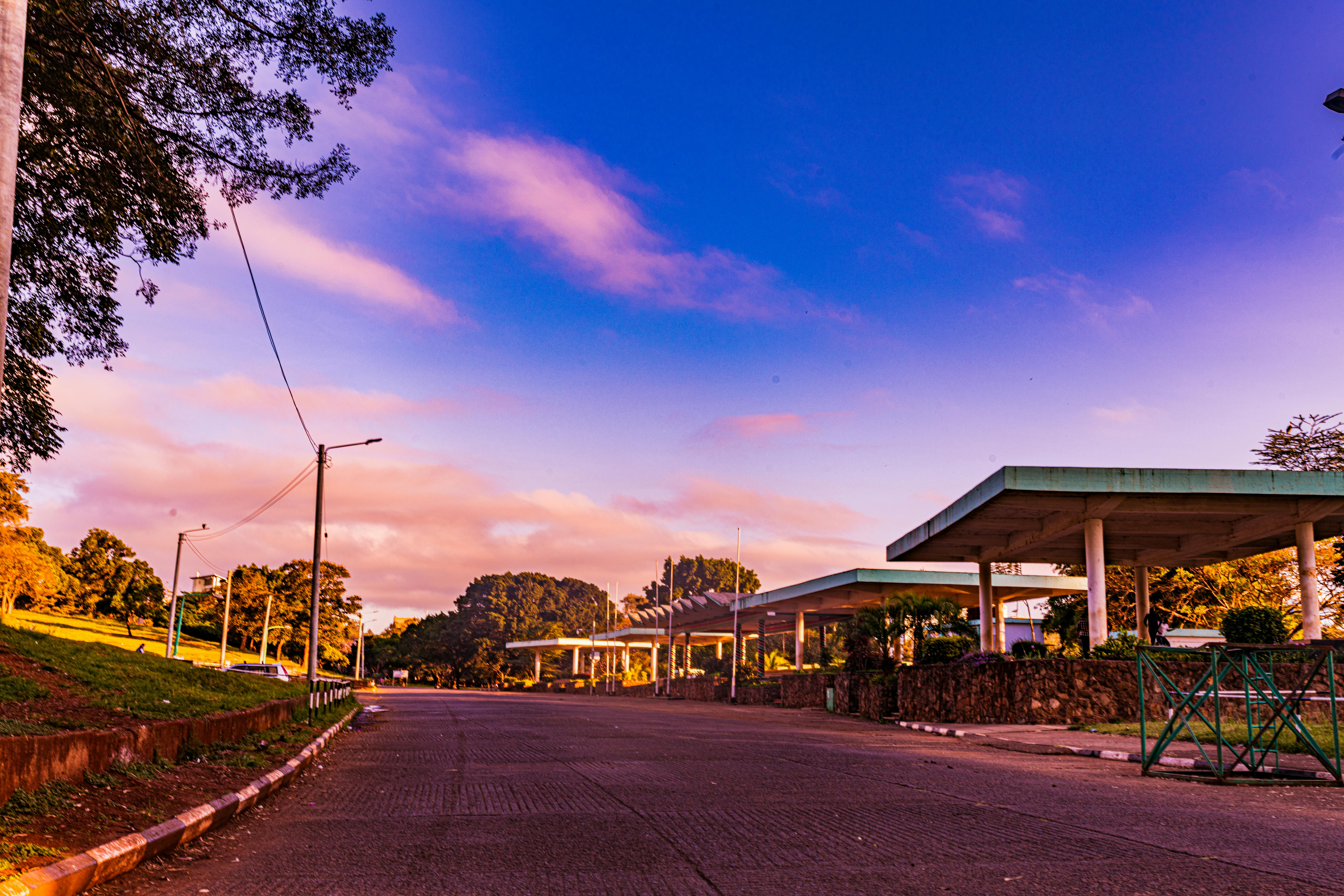 Empty Road Between Houses · Free Stock Photo