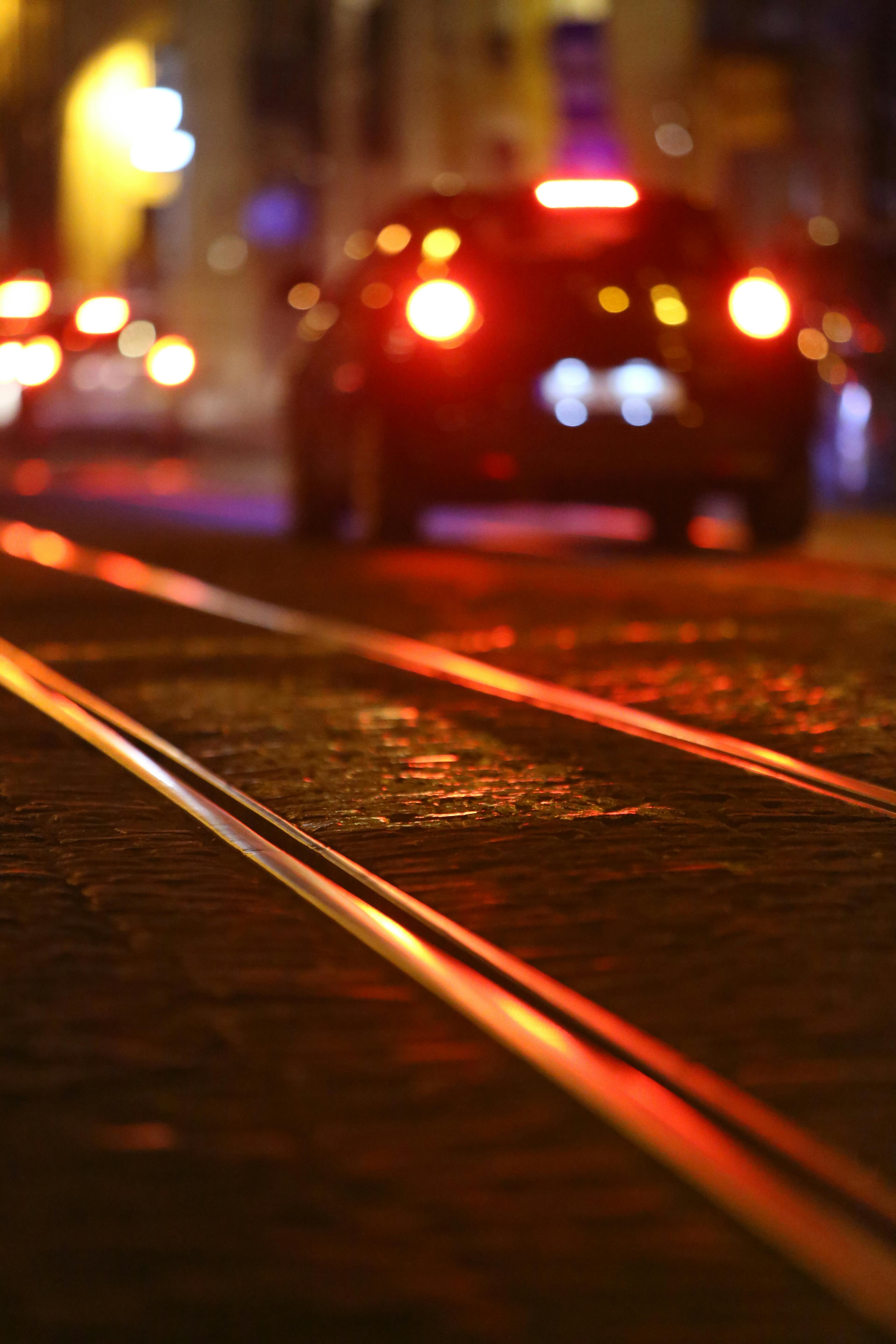 People Walking on Sidewalk during Night Time · Free Stock Photo