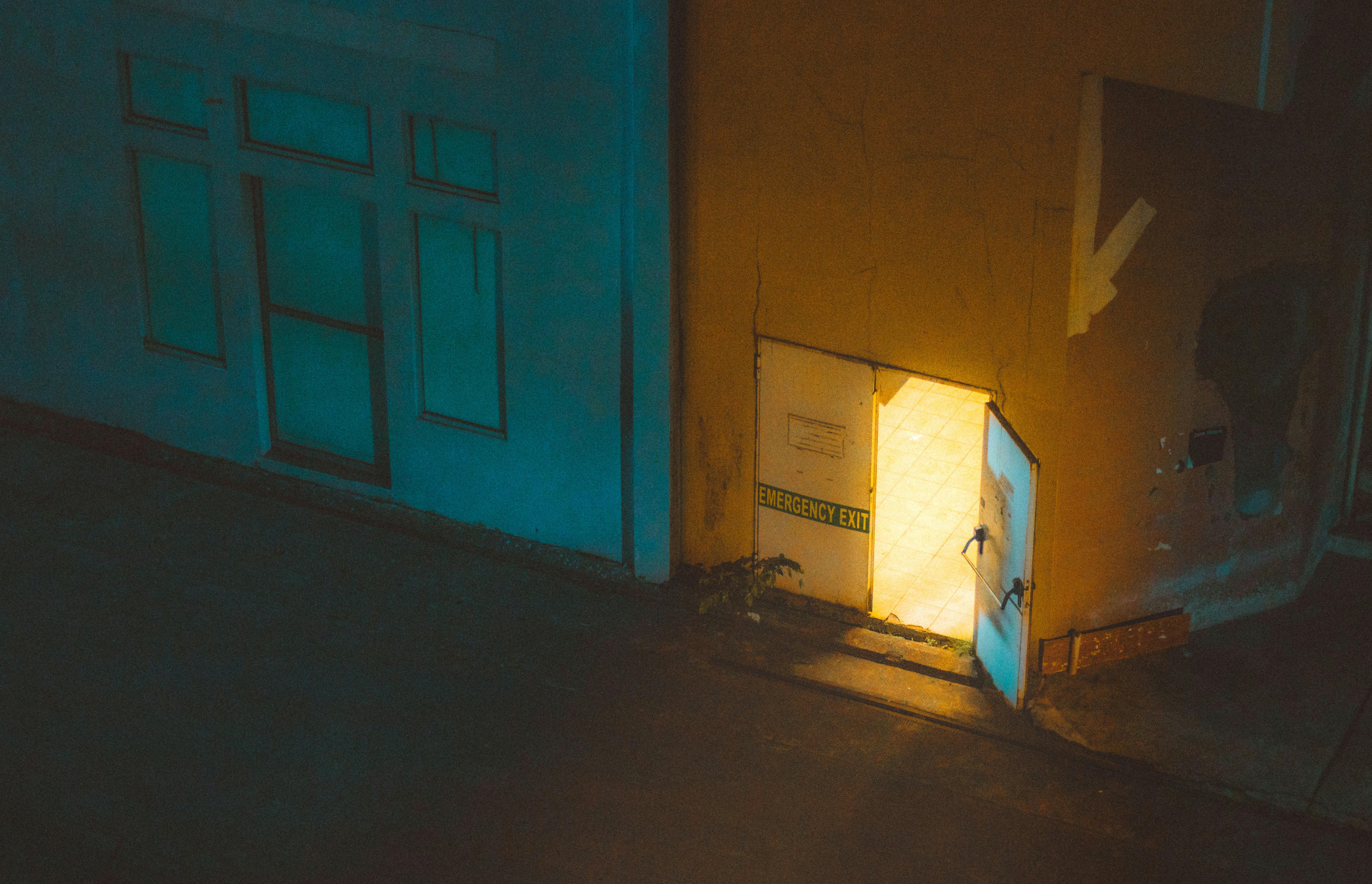 Open Emergency Exit Door · Free Stock Photo