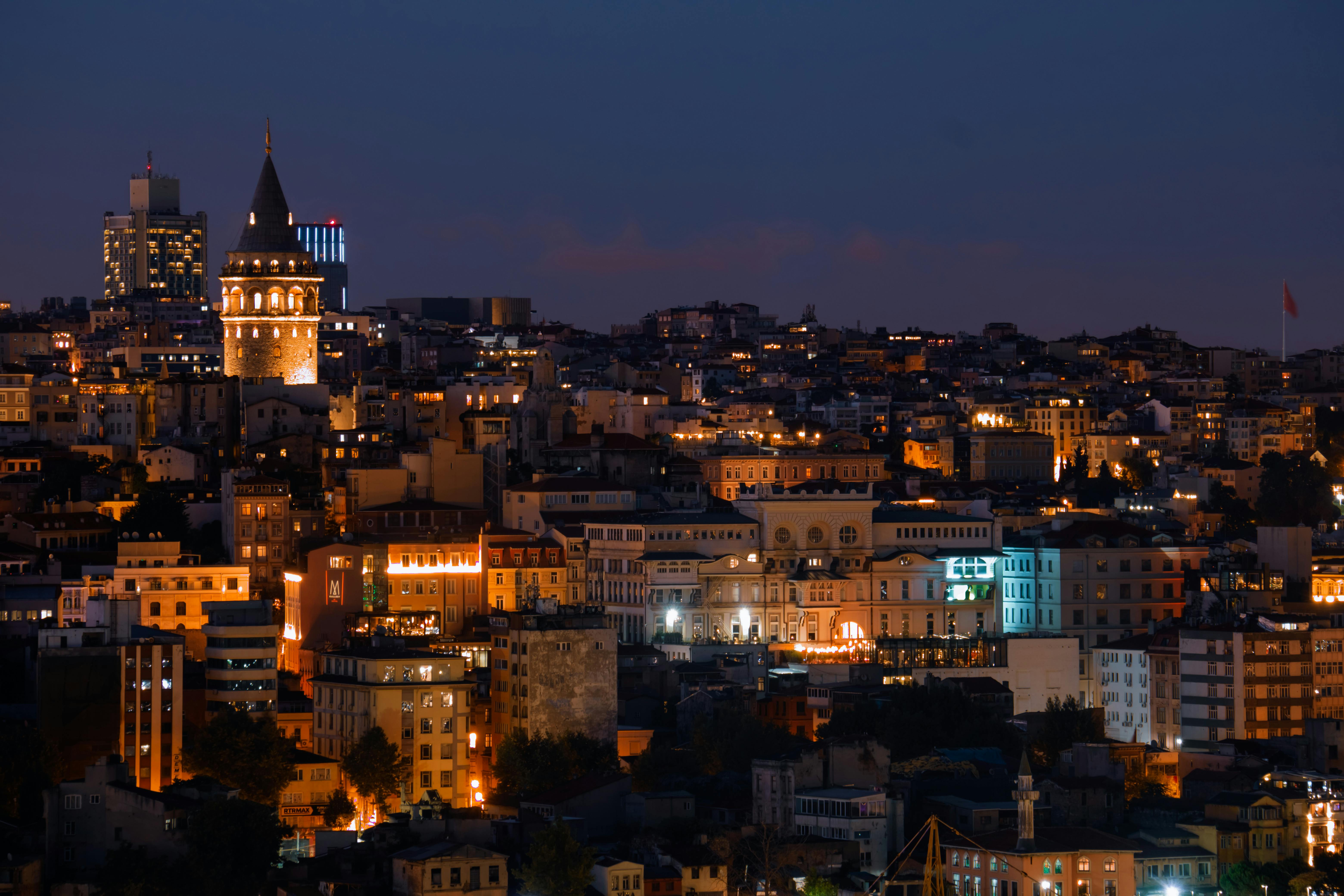 A View of Istanbul at Night · Free Stock Photo