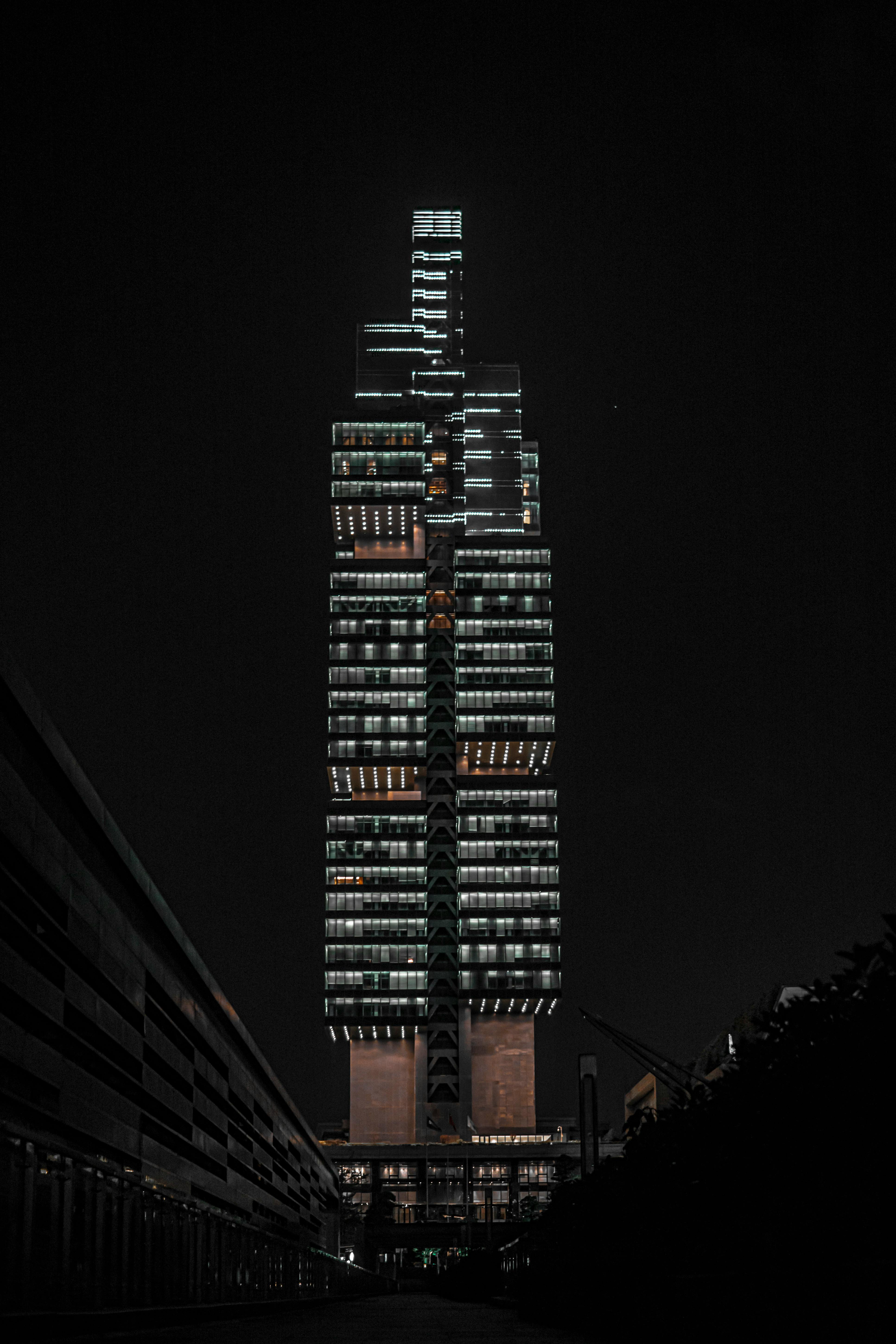 High Rise Building during Night Time · Free Stock Photo
