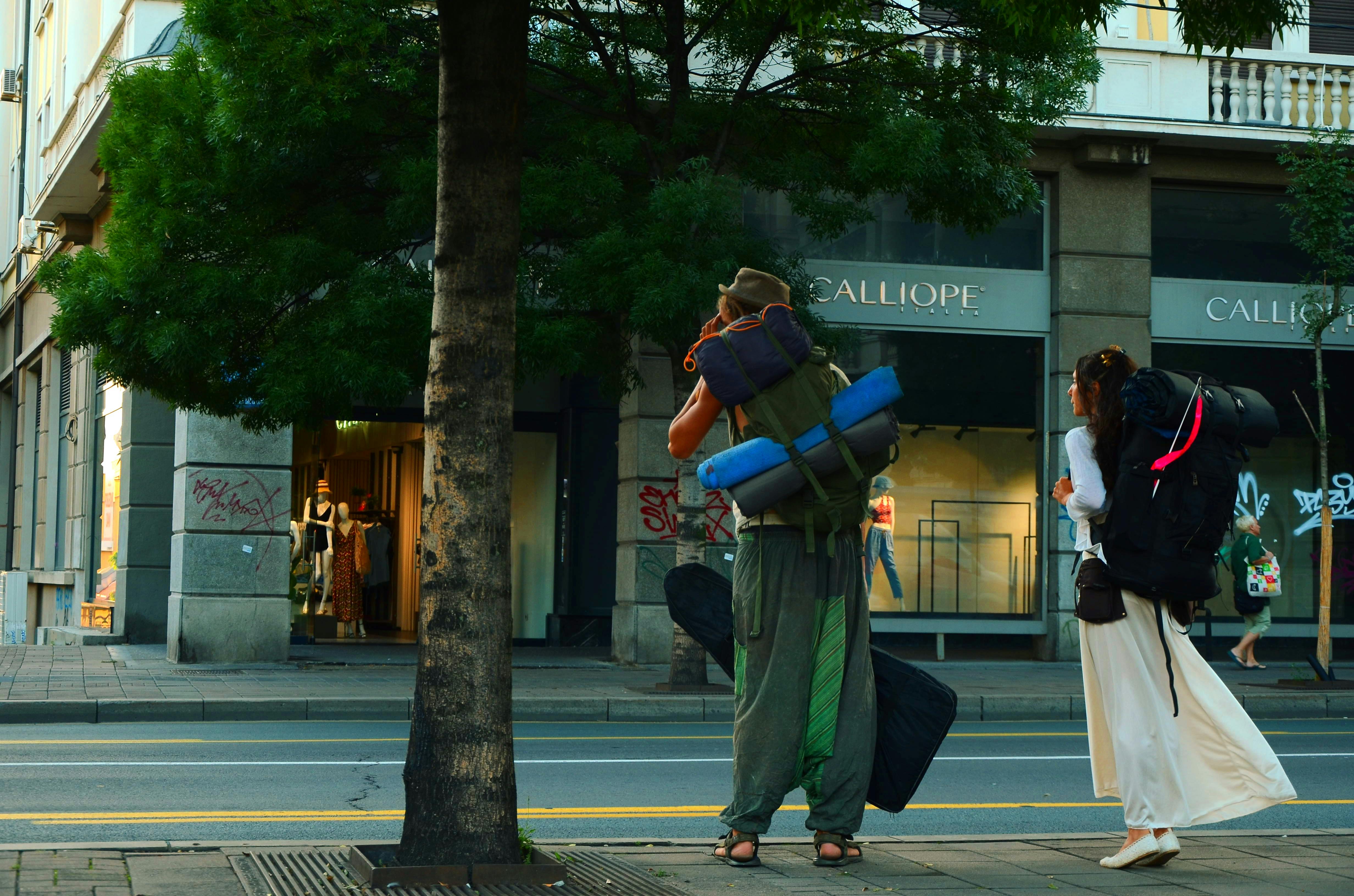 People with Bags in Town · Free Stock Photo