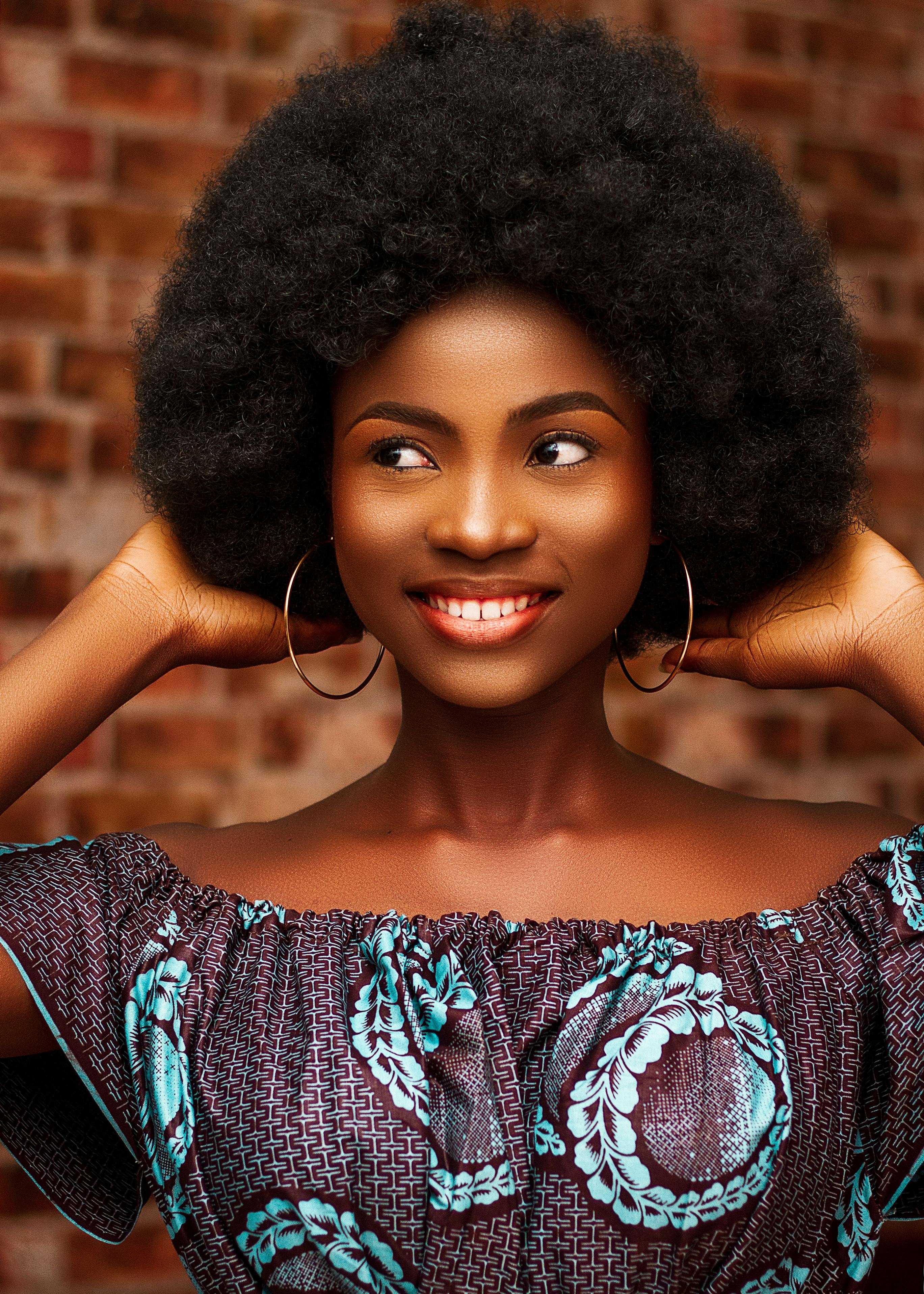 A Woman With Afro Hair · Free Stock Photo