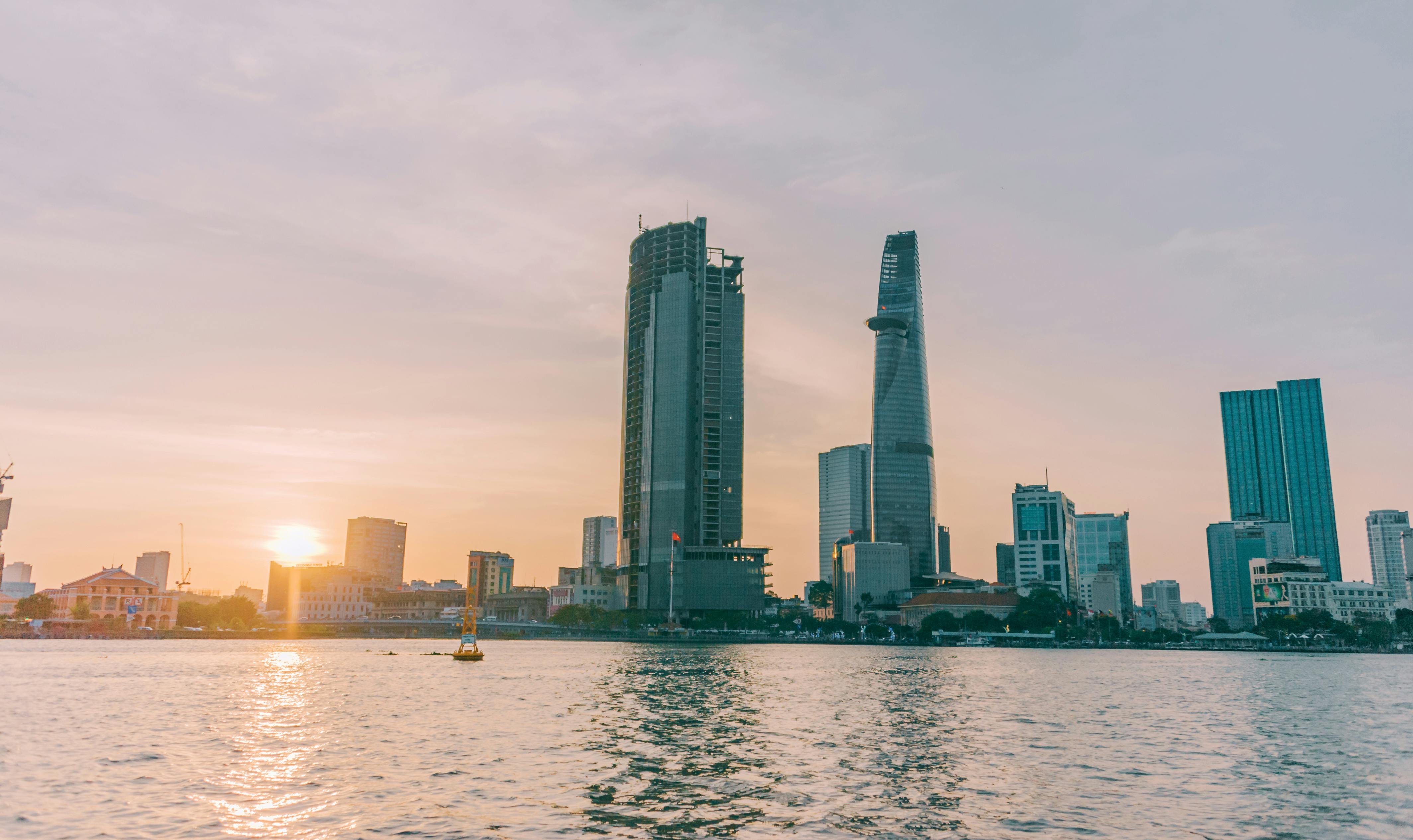 Skyscrapers in City Against Clear Sky · Free Stock Photo