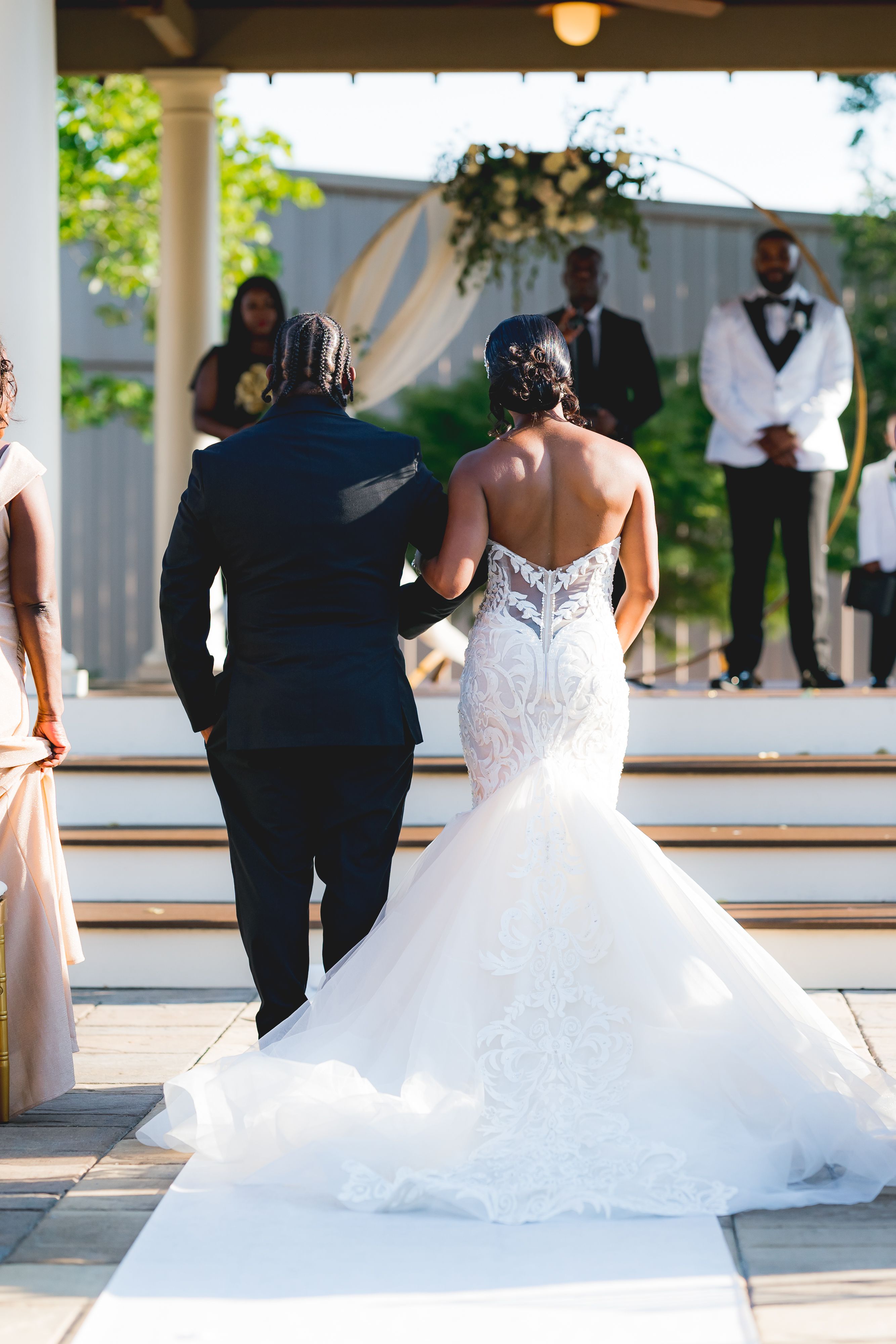 A Bride and Groom during their Wedding Vows · Free Stock Photo