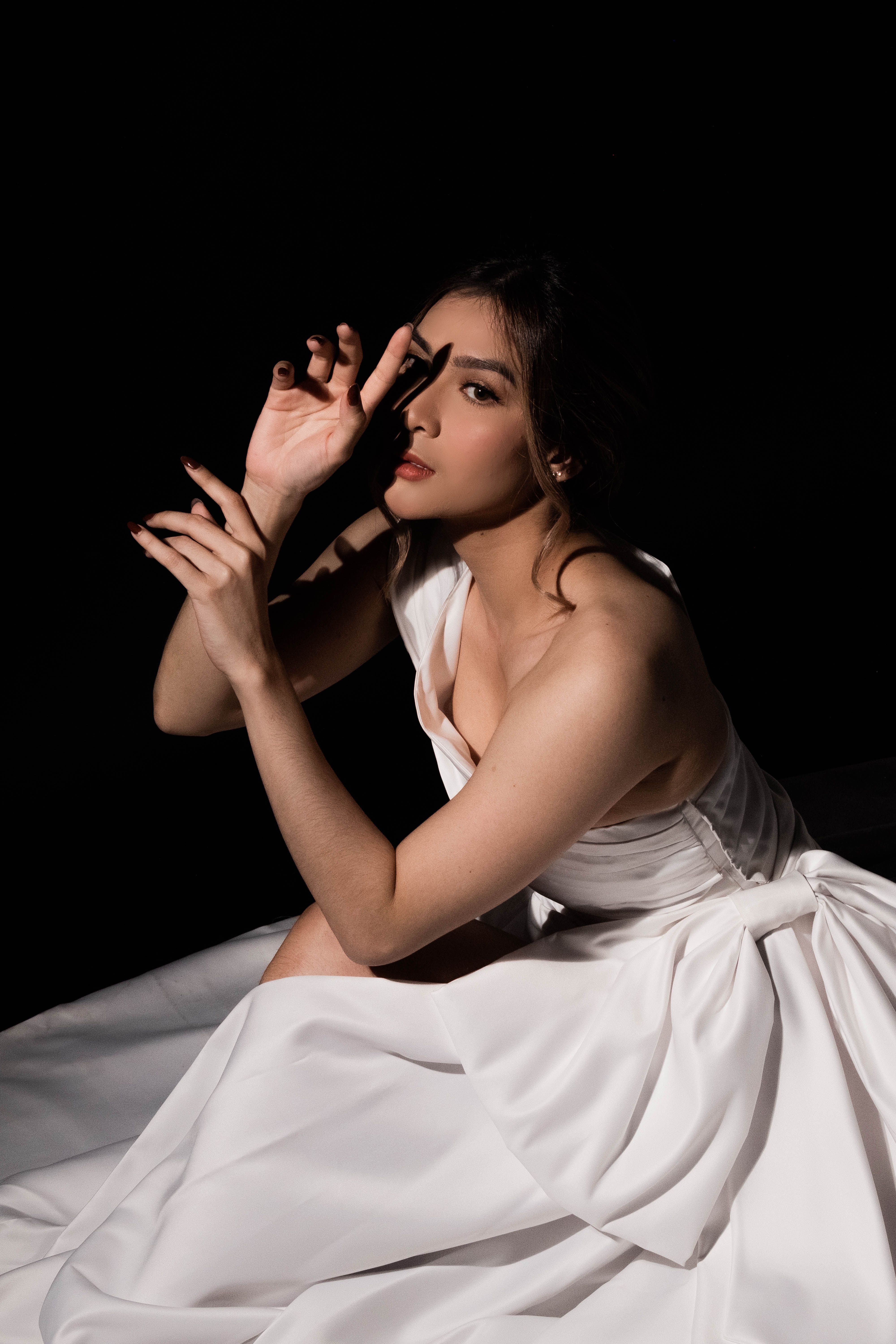 Woman Posing in Shining Dress · Free Stock Photo