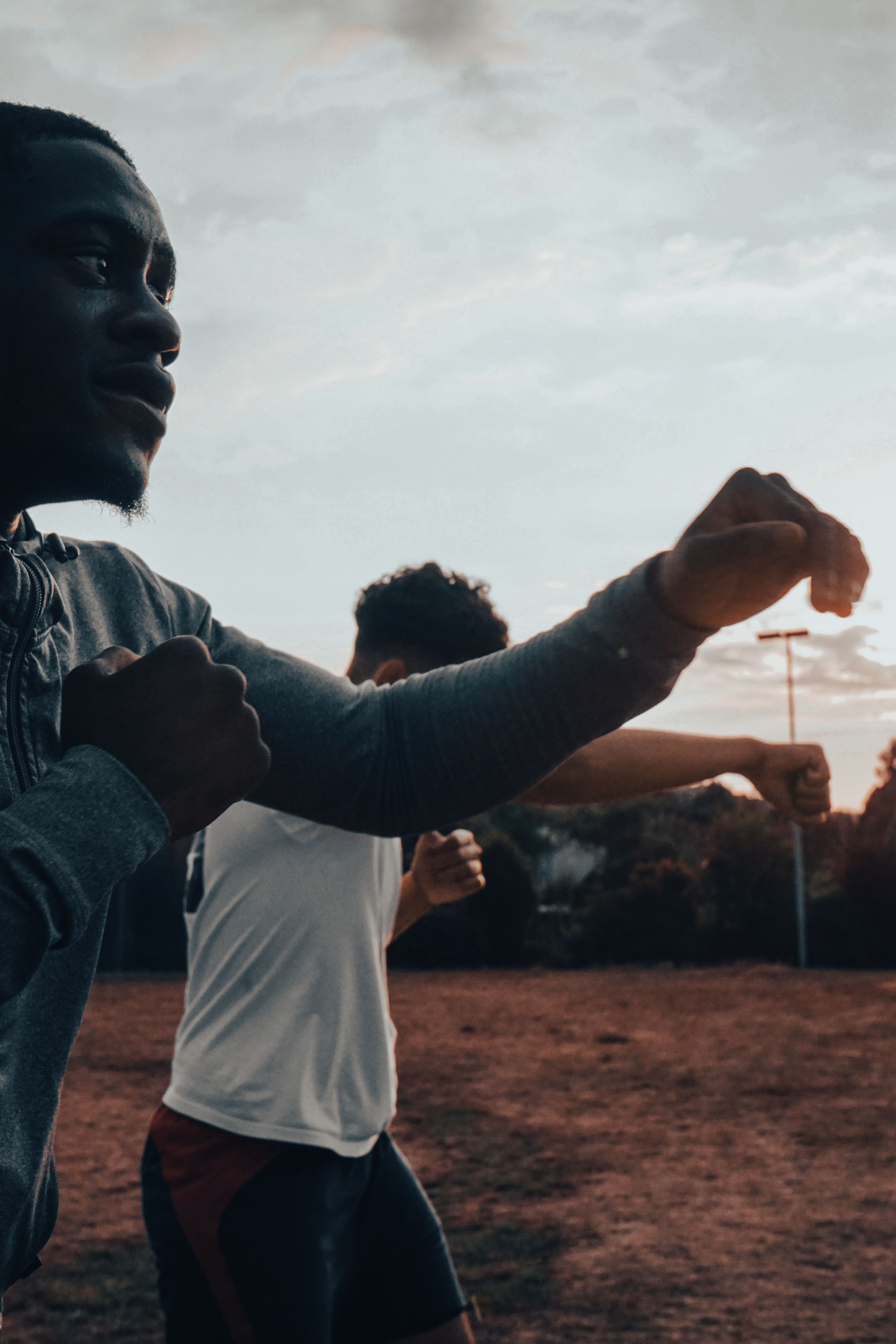 A Man Doing Shadow Boxing · Free Stock Photo