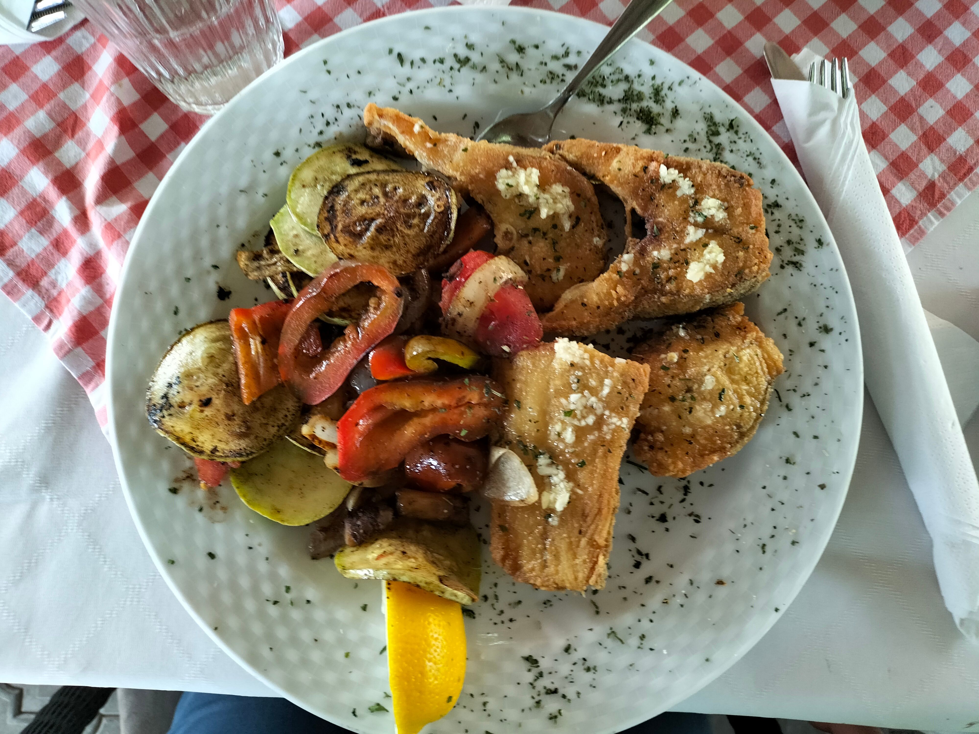 Fried Food on White Ceramic Plate · Free Stock Photo