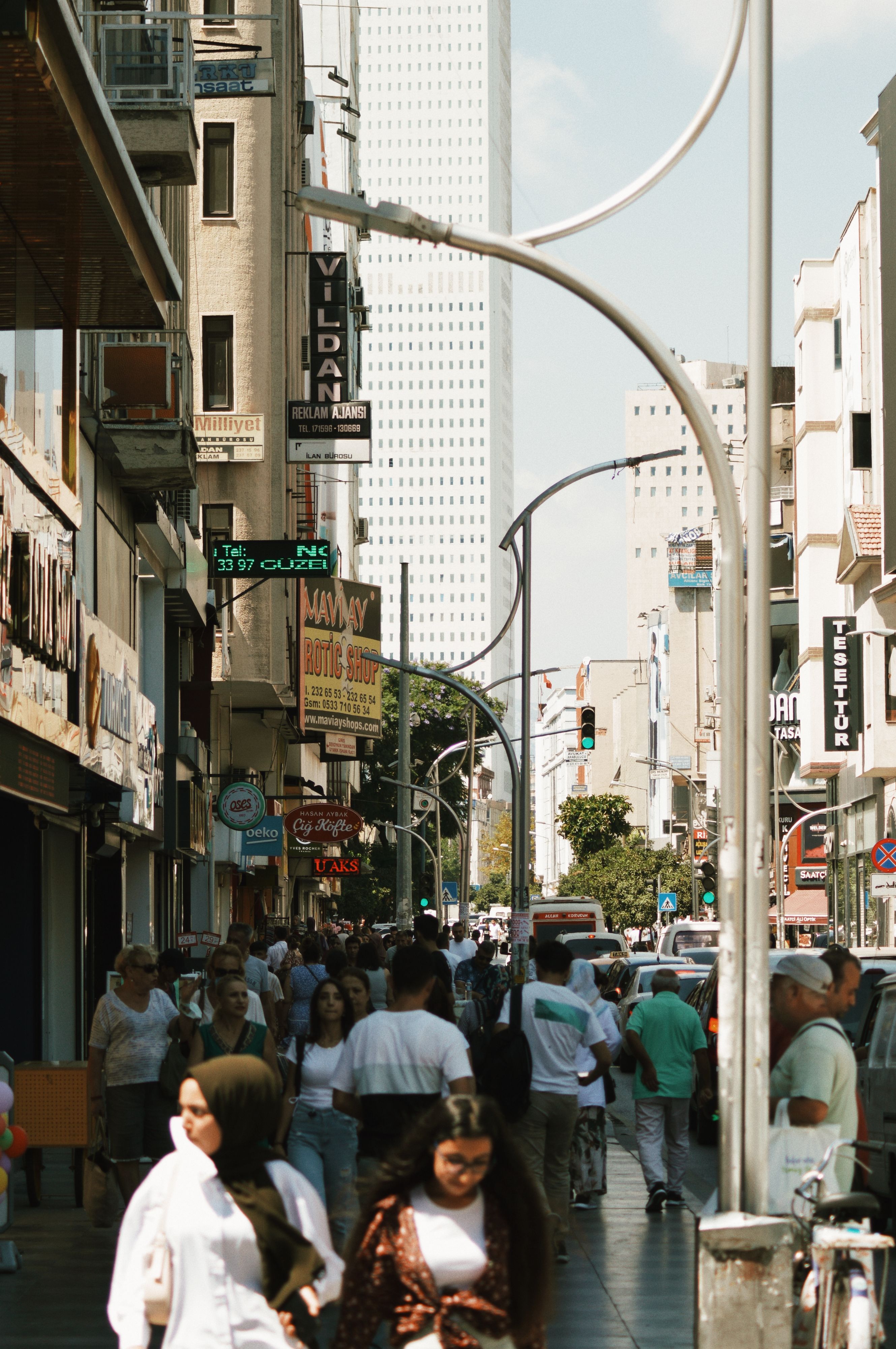 People Walking on Street in City Downtown · Free Stock Photo
