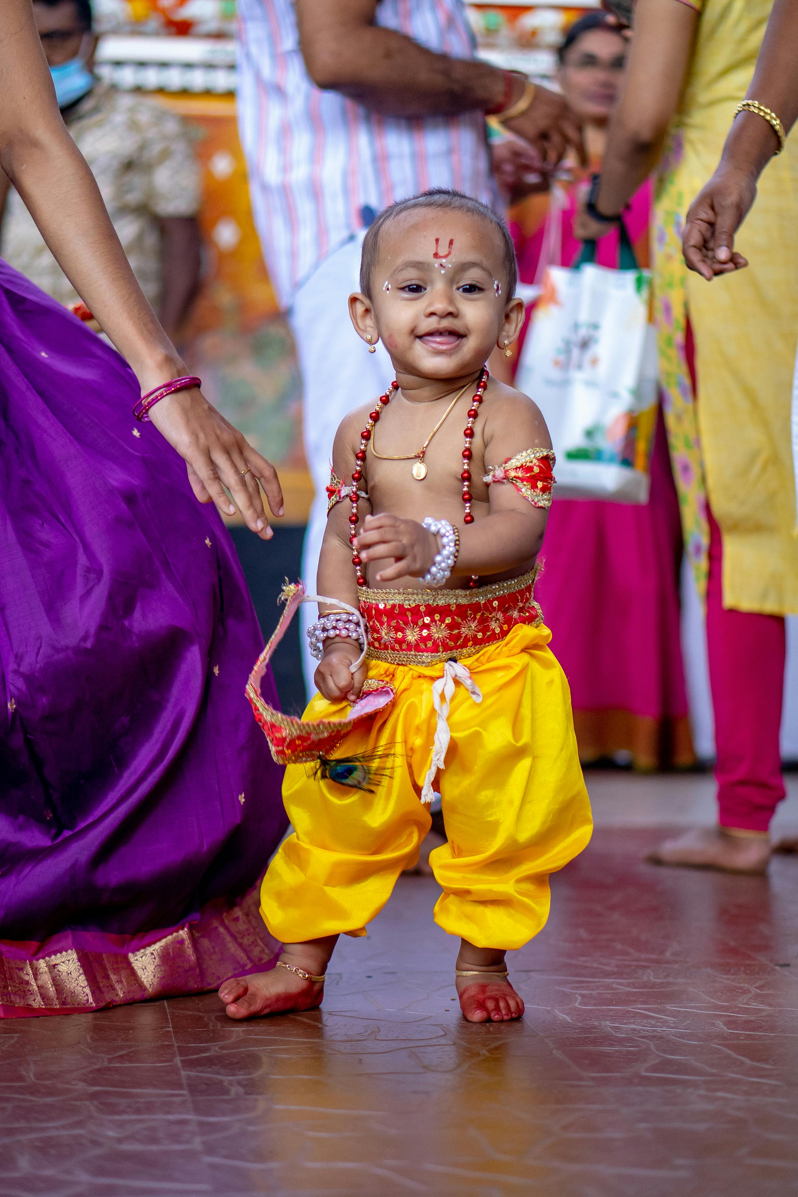 Cute Little Child Wearing Traditional Clothing · Free Stock Photo