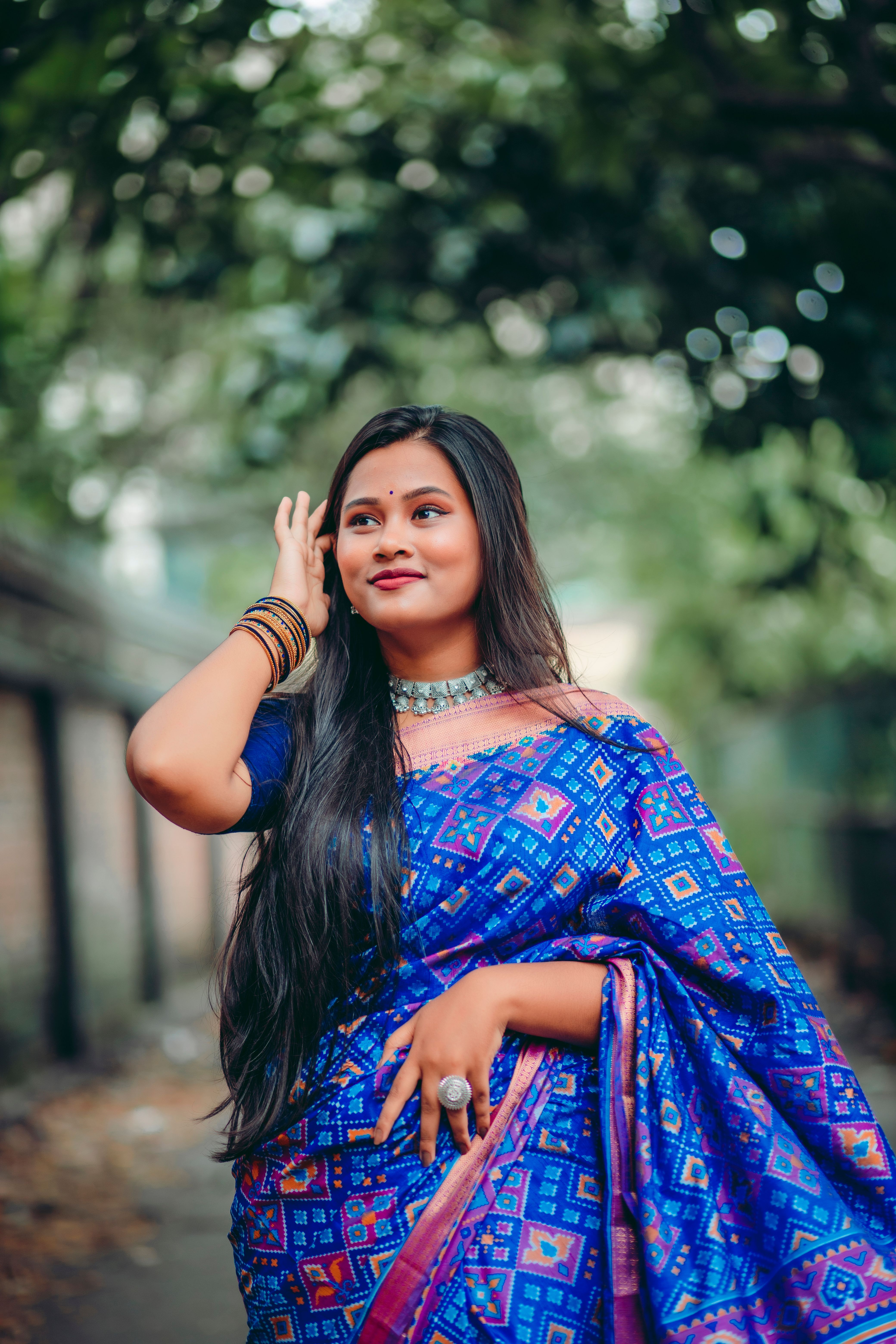 Young Indian Woman in a Sari · Free Stock Photo