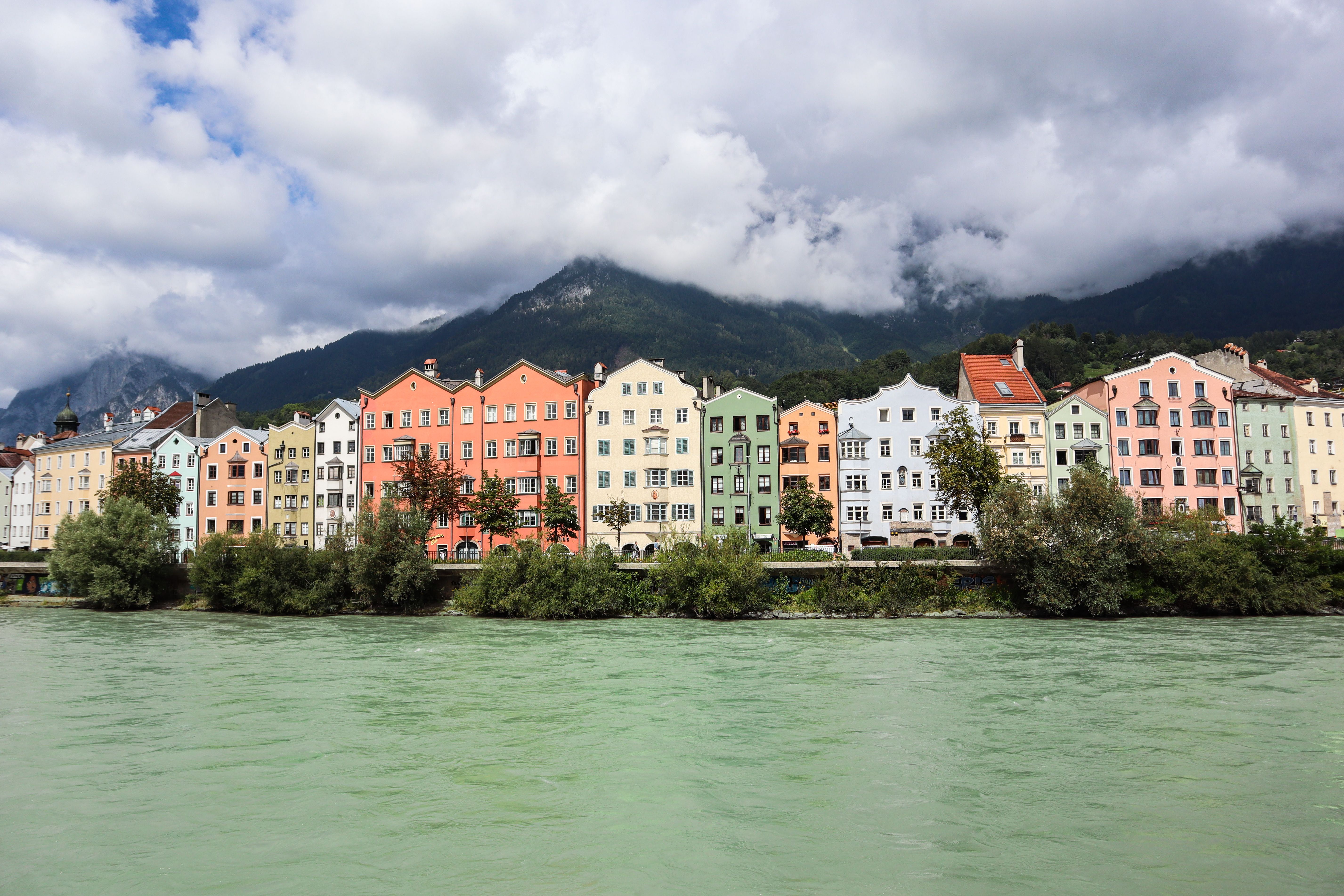 Colorful Buildings in a Coastal Town · Free Stock Photo