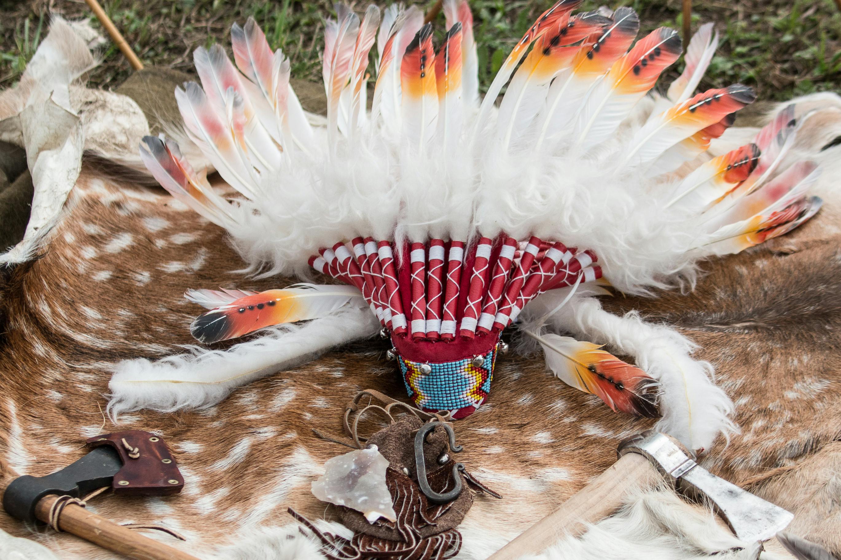 Free stock photo of indian headdress