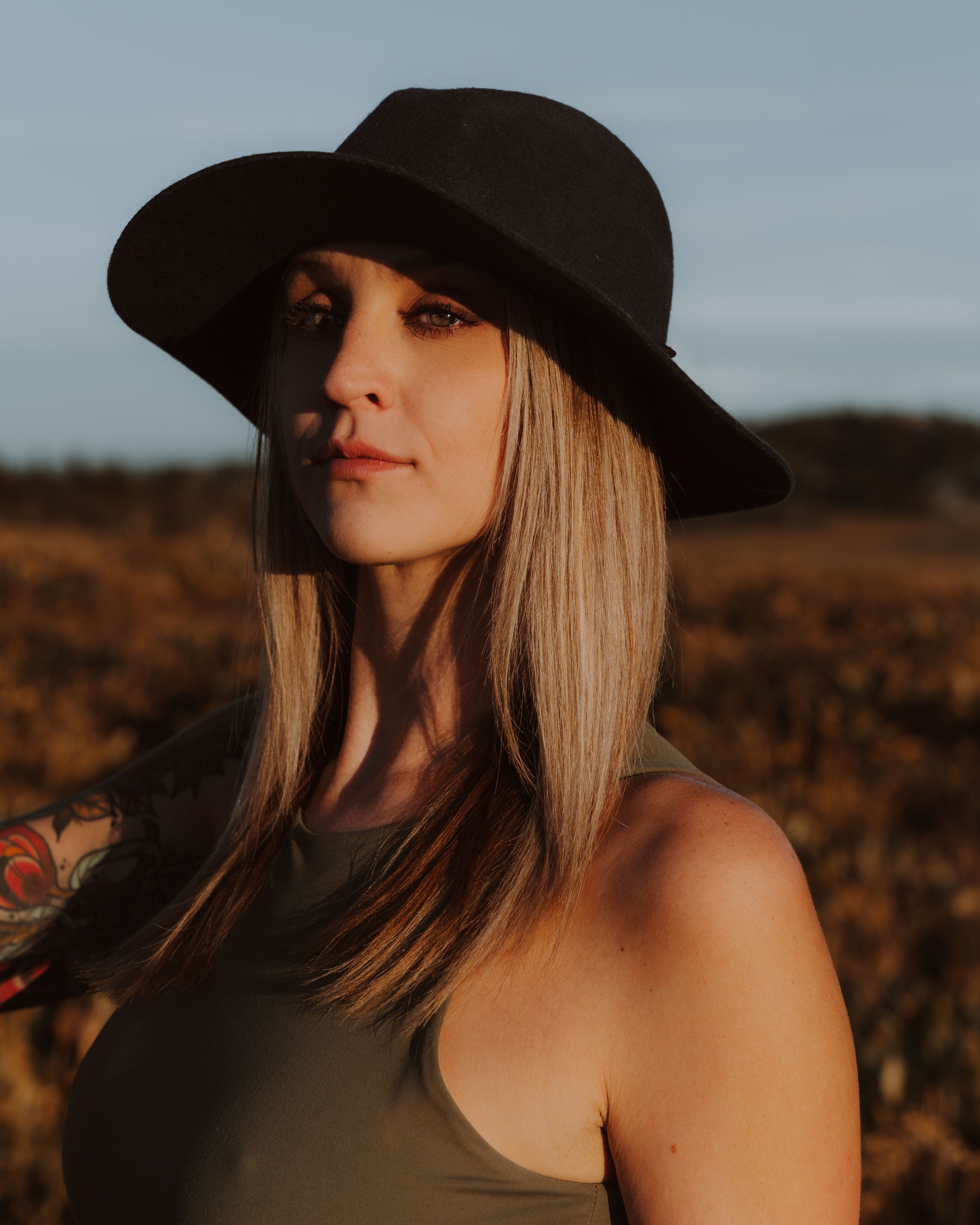Portrait of a Woman with Long Blonde Hair · Free Stock Photo