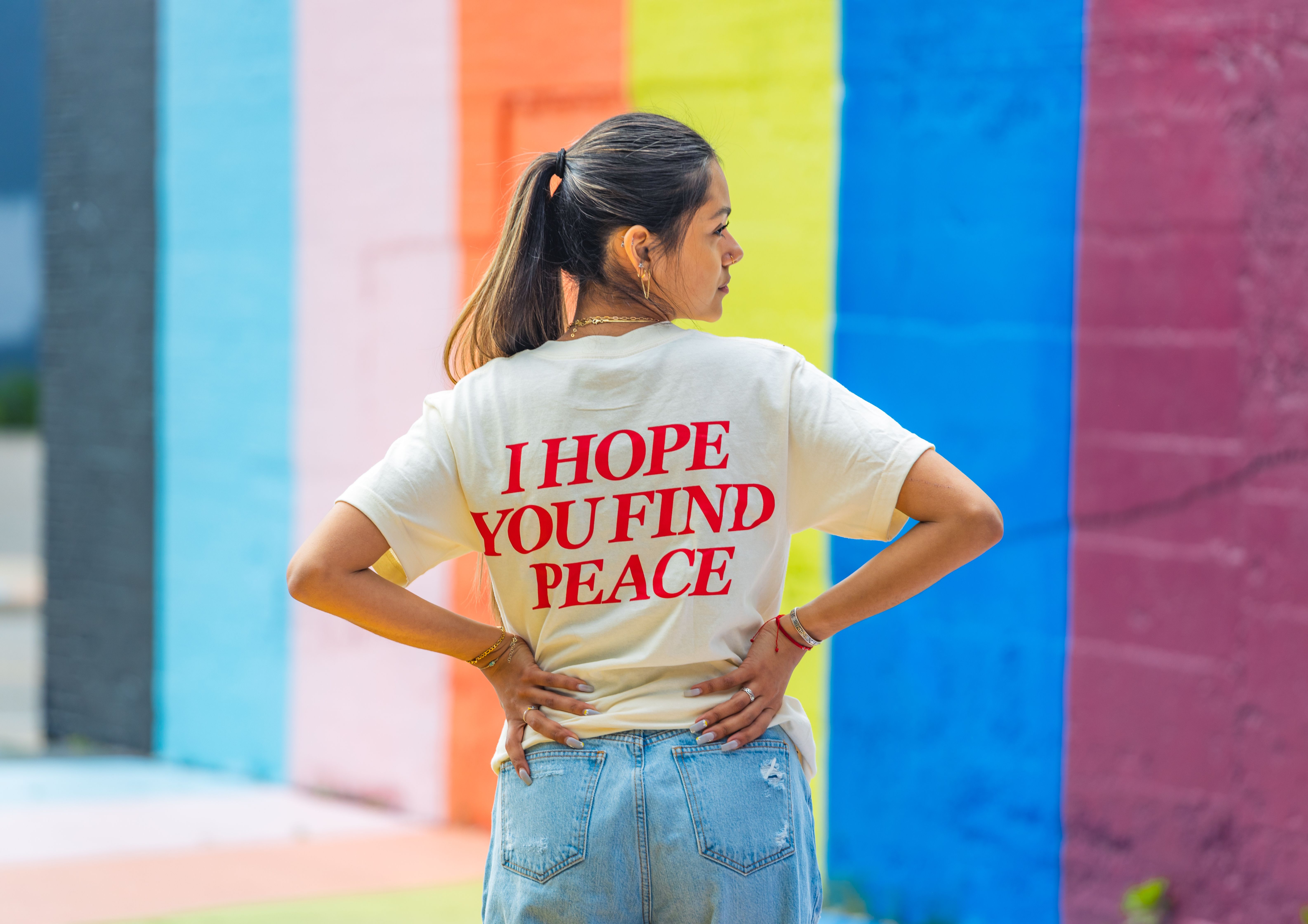 Woman in Quote on the Back of her T Shirt · Free Stock Photo