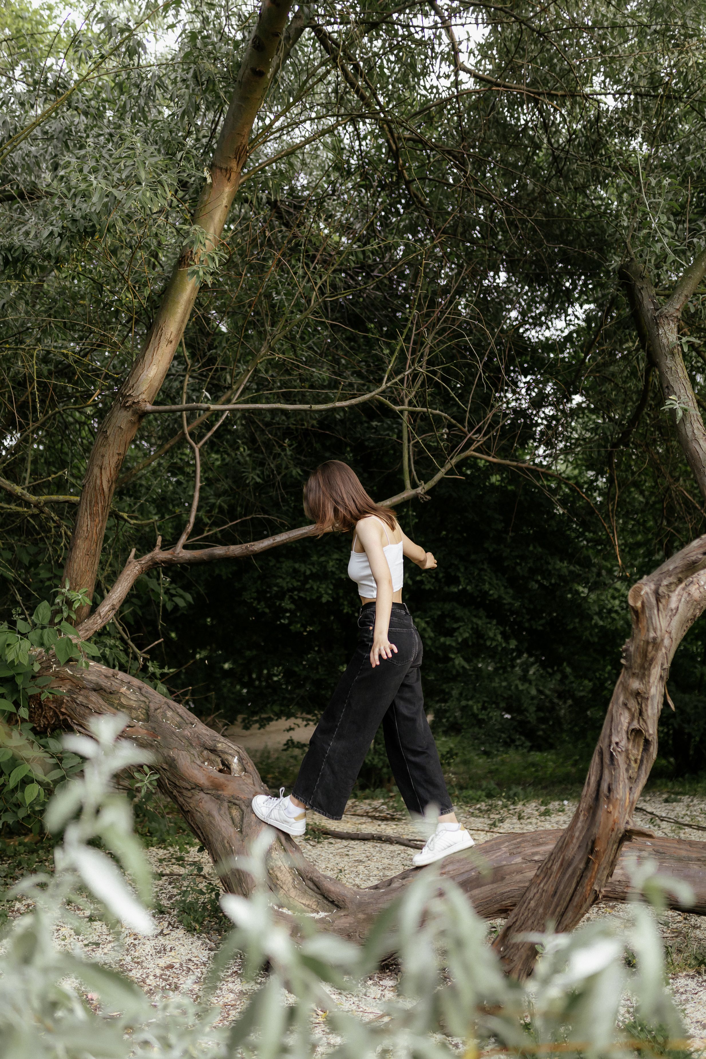 Girl Walking In Forest Photos, Download The BEST Free Girl Walking In ...