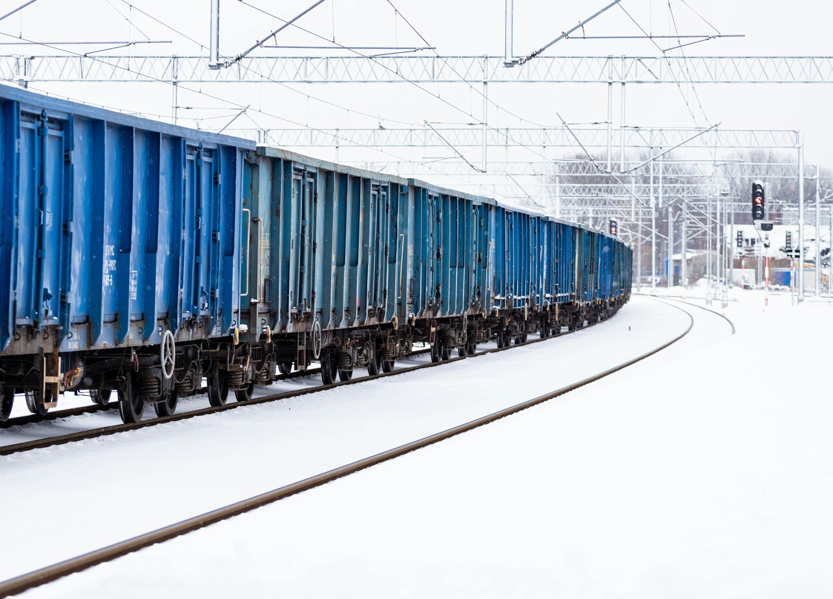 Cargo Wagons in Winter · Free Stock Photo