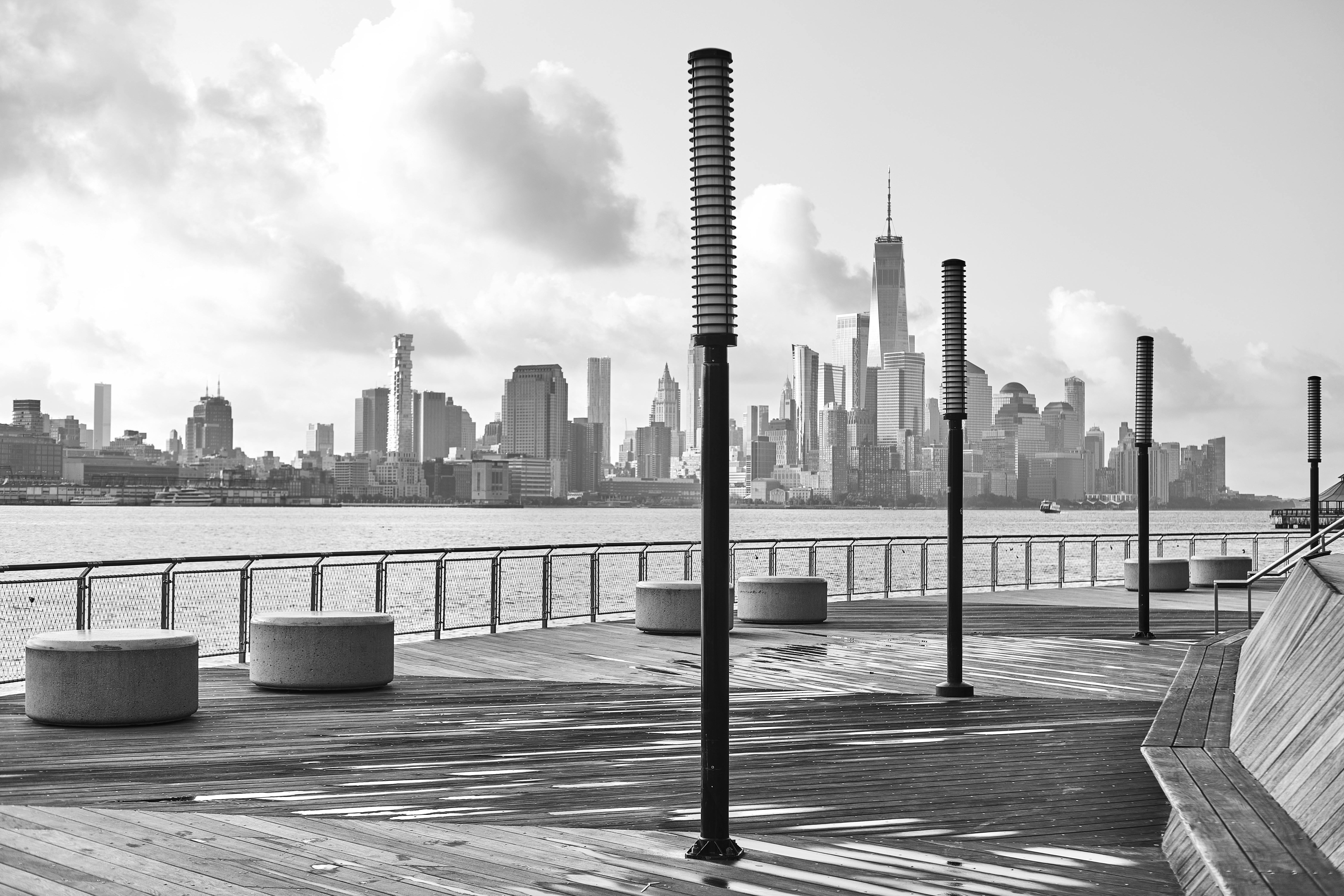 Grayscale Photo of City Skyline · Free Stock Photo