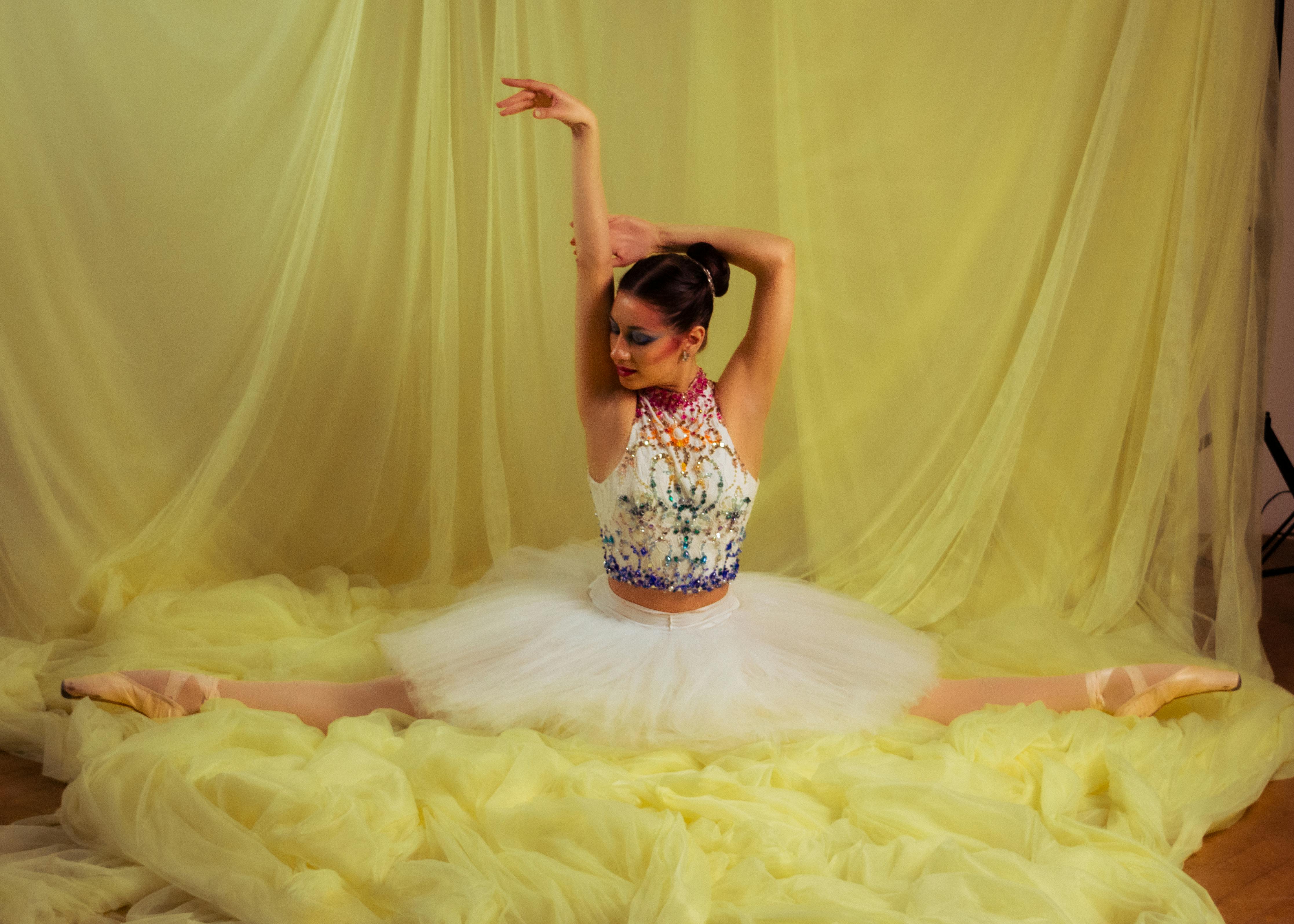 Back View of a Ballerina Standing in the Street · Free Stock Photo