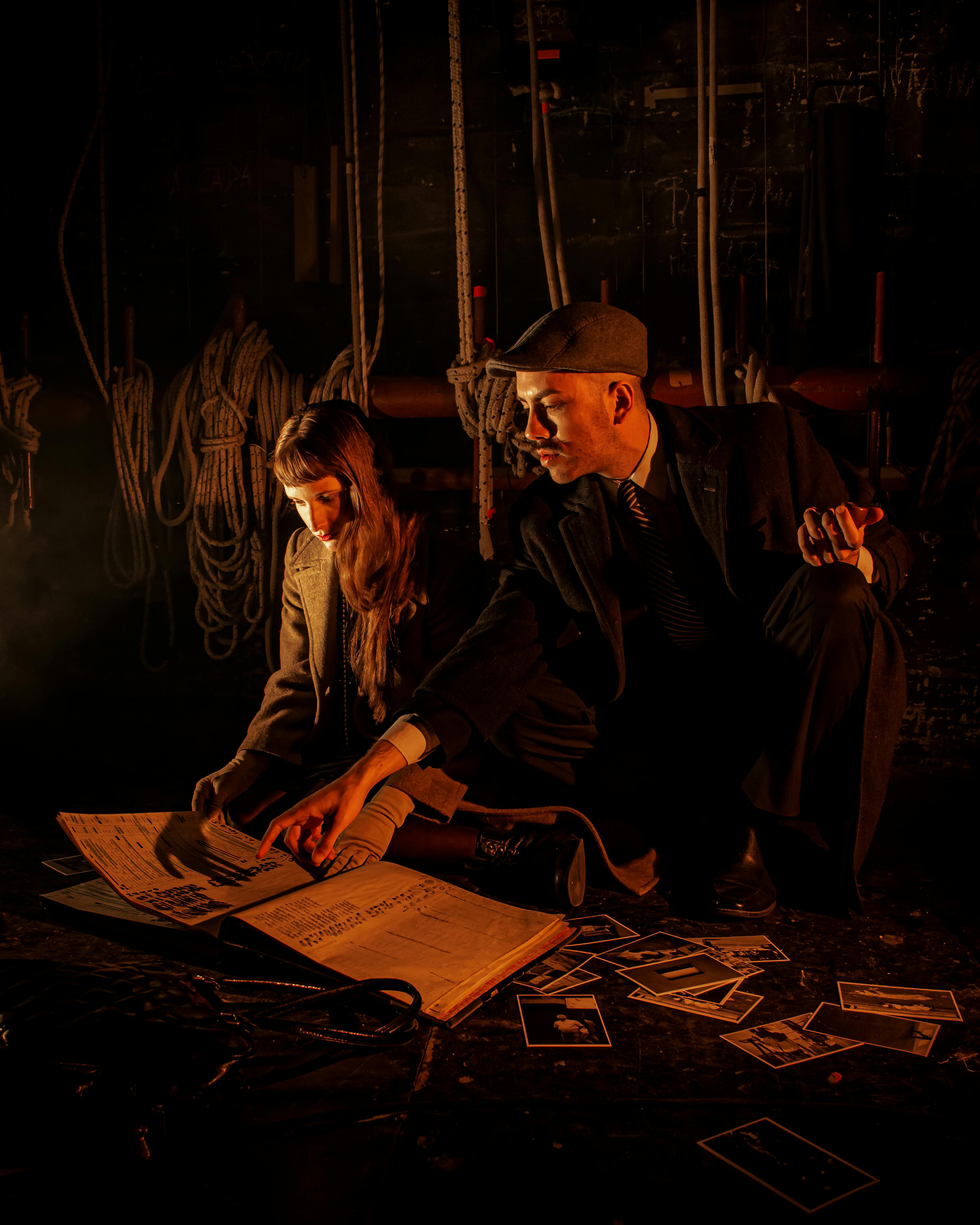 Two People Dressed as Detectives · Free Stock Photo