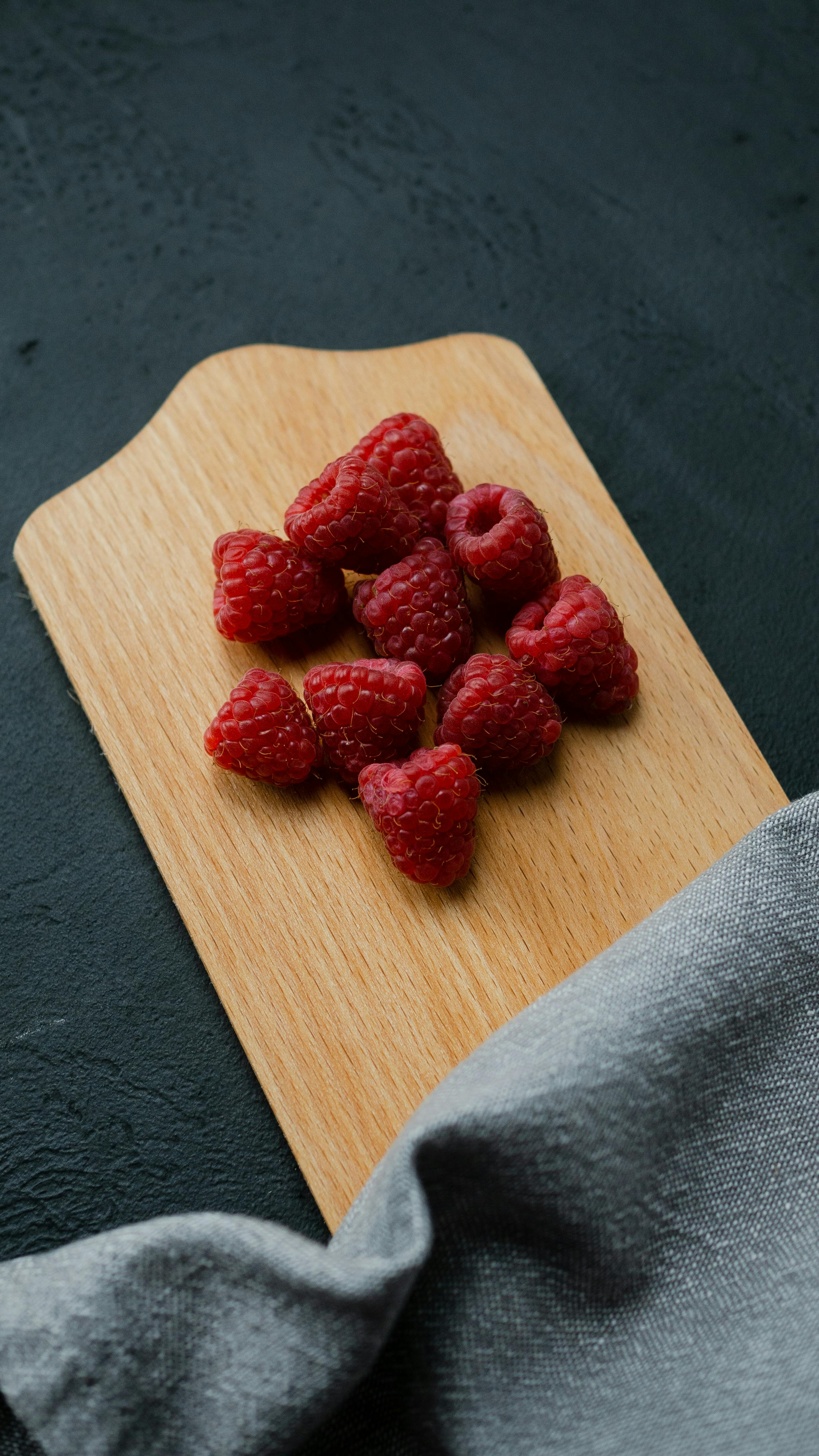 Tray with Raspberries · Free Stock Photo