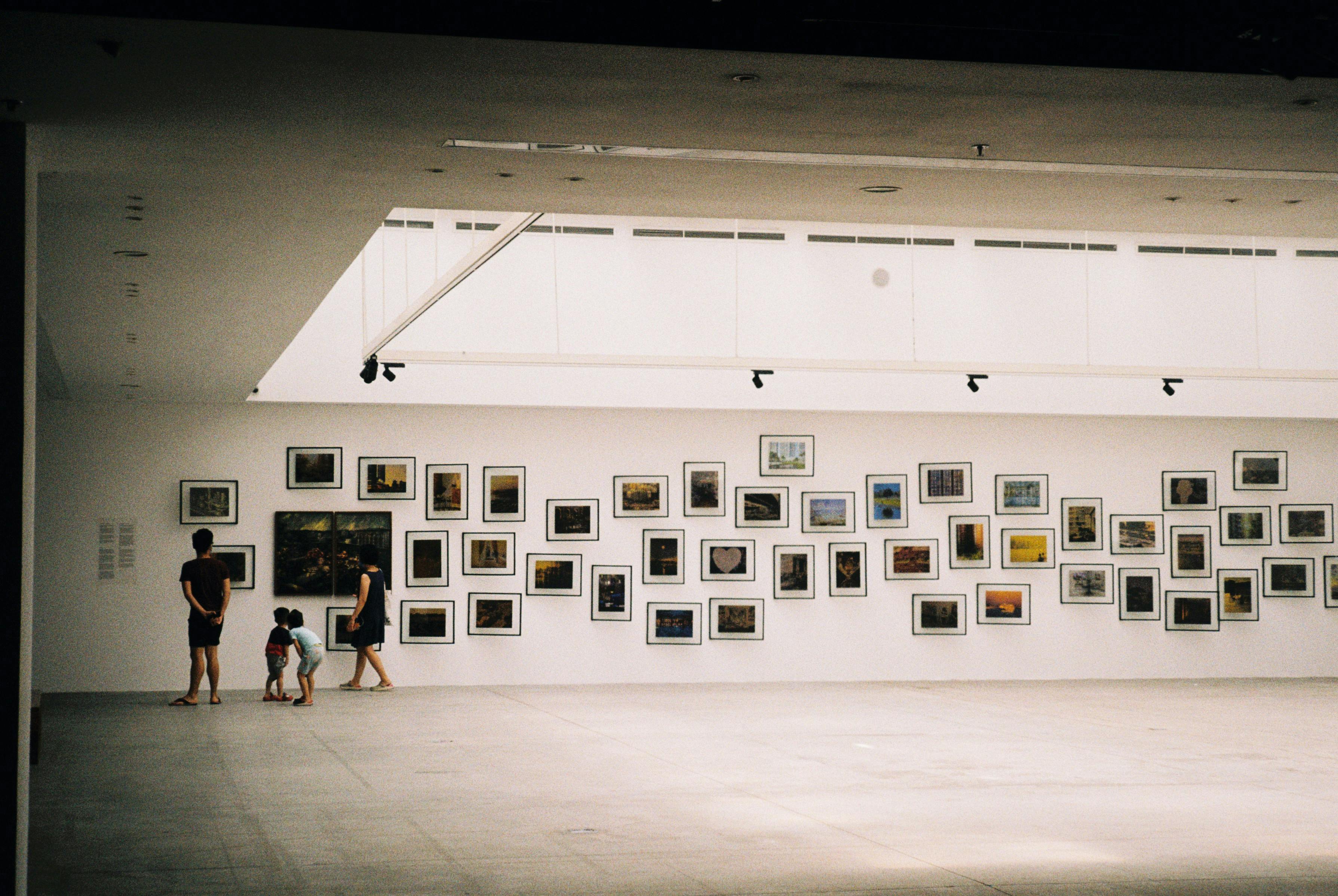 Pictures on an Exhibition in Art Museum · Free Stock Photo