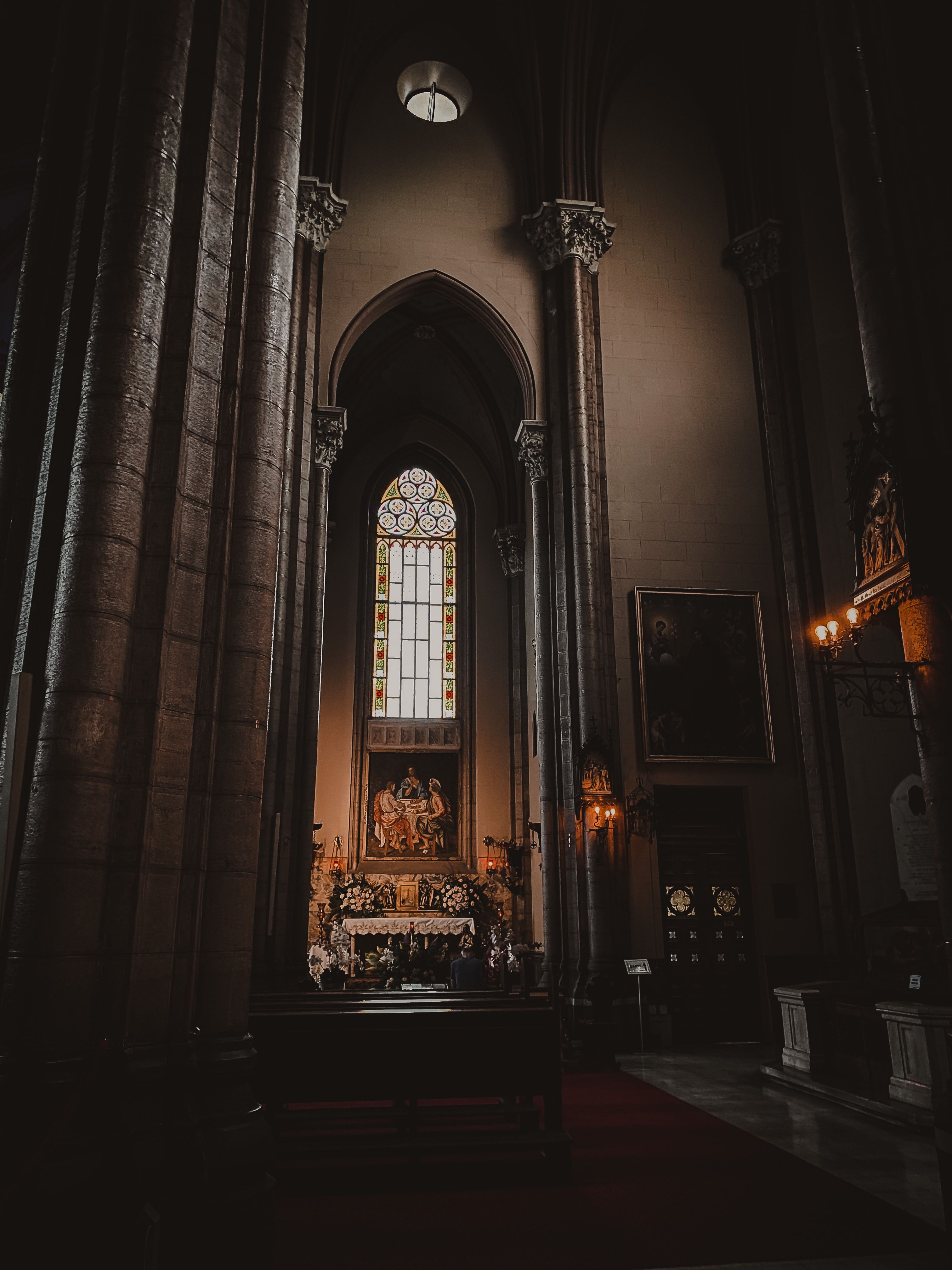 Dark Interior of Church in Copenhagen · Free Stock Photo