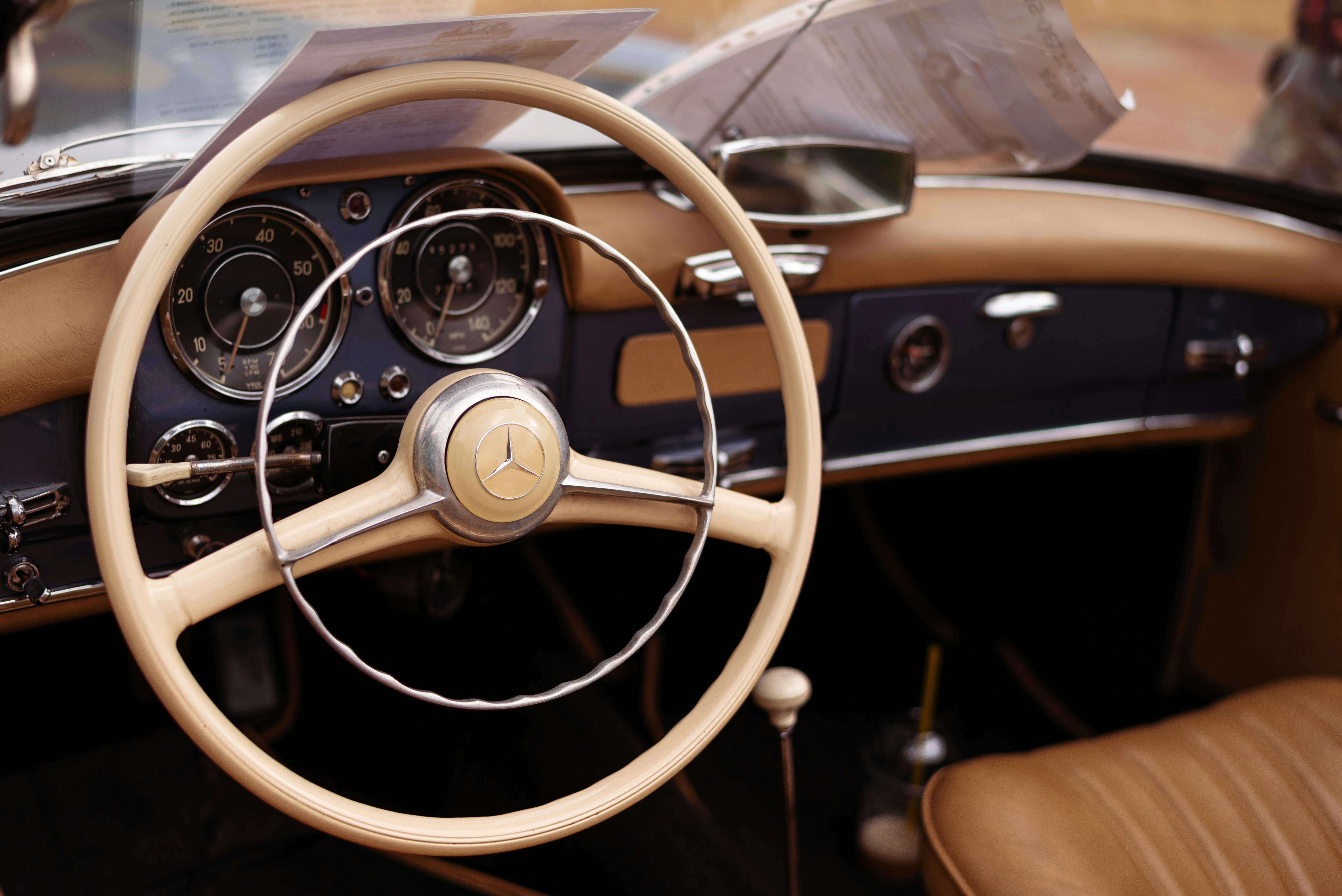Photo of a Steering Wheel · Free Stock Photo
