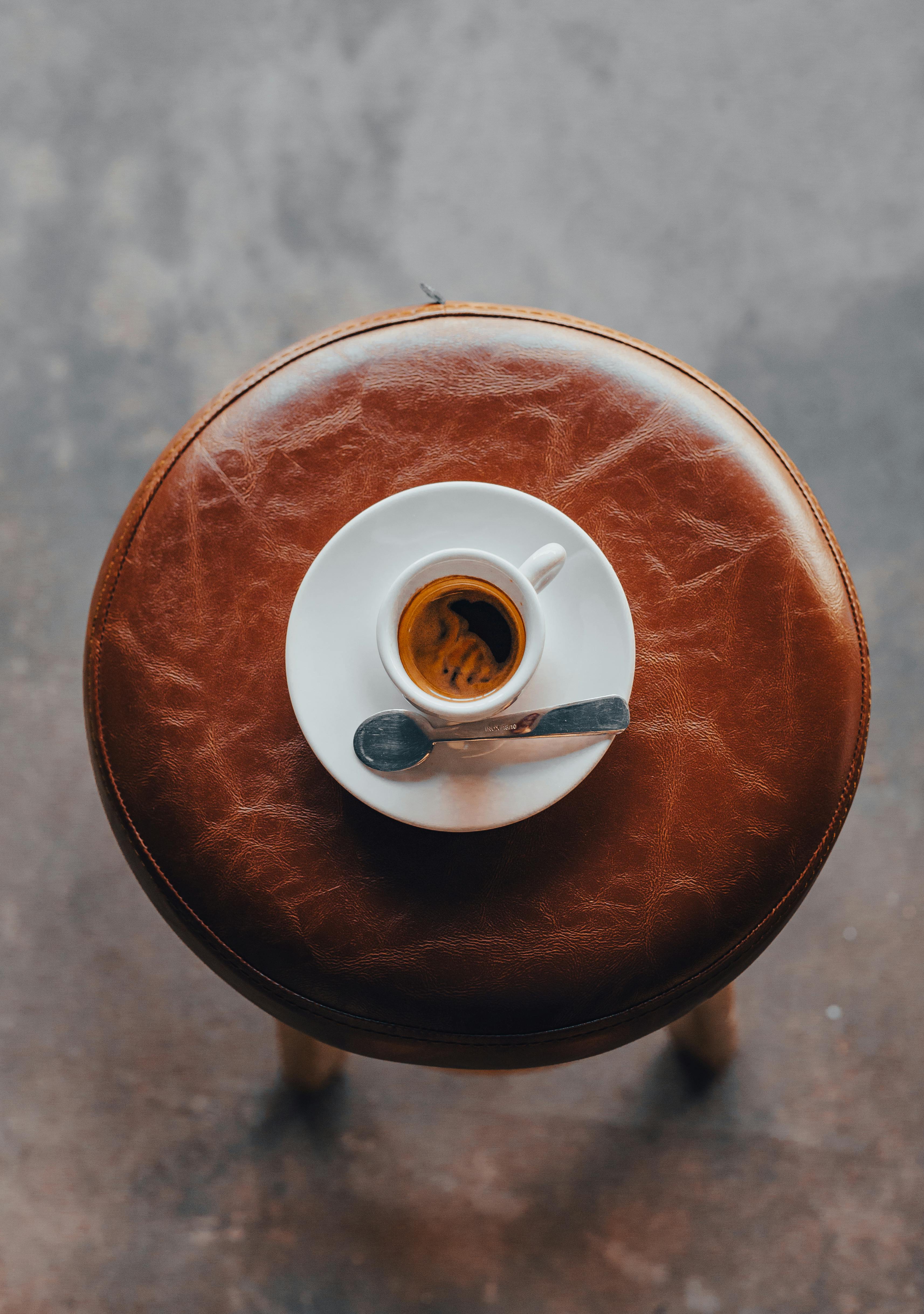 Cup of Coffee on Top of a Stool · Free Stock Photo