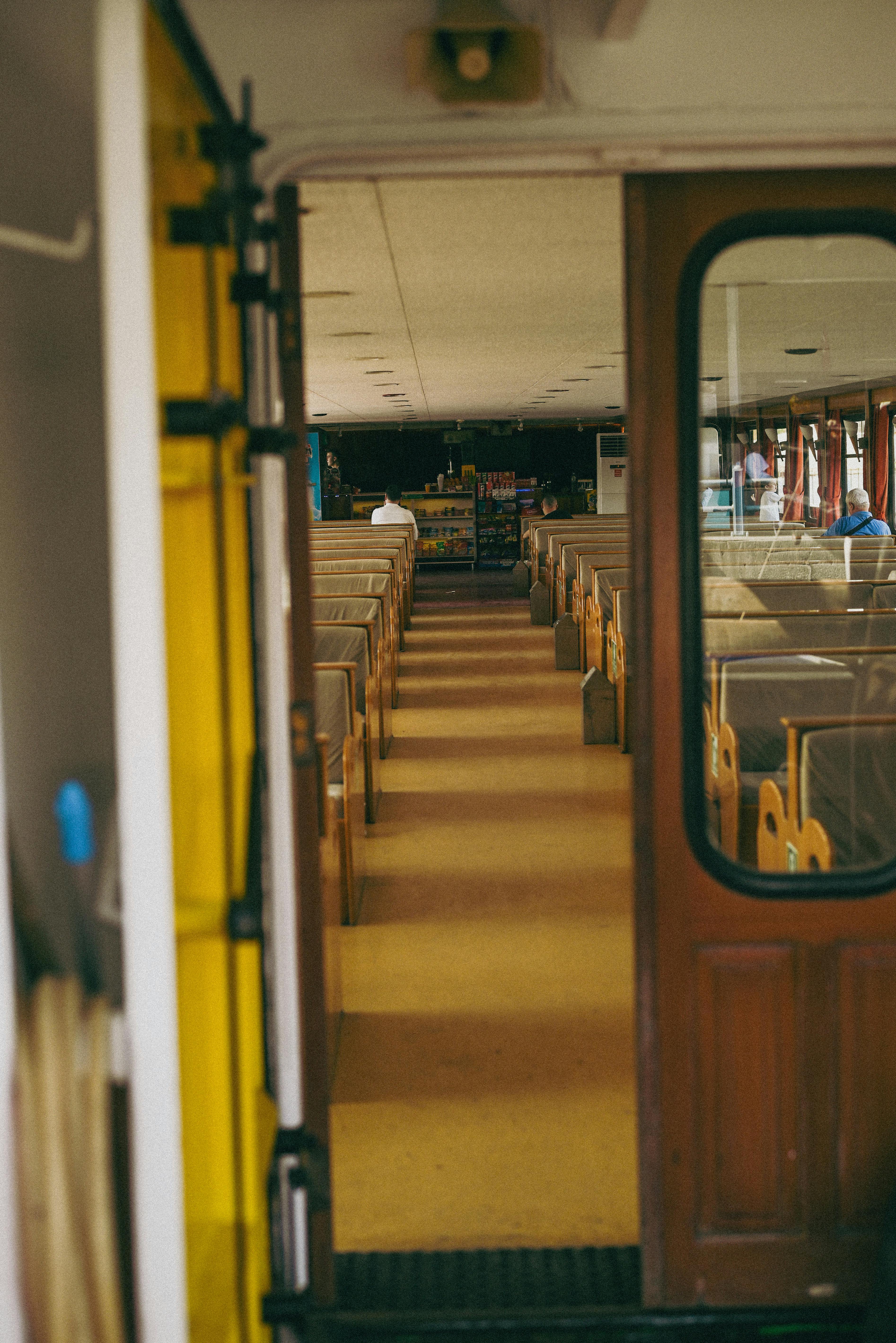 Walkway Between Seats in a Train · Free Stock Photo