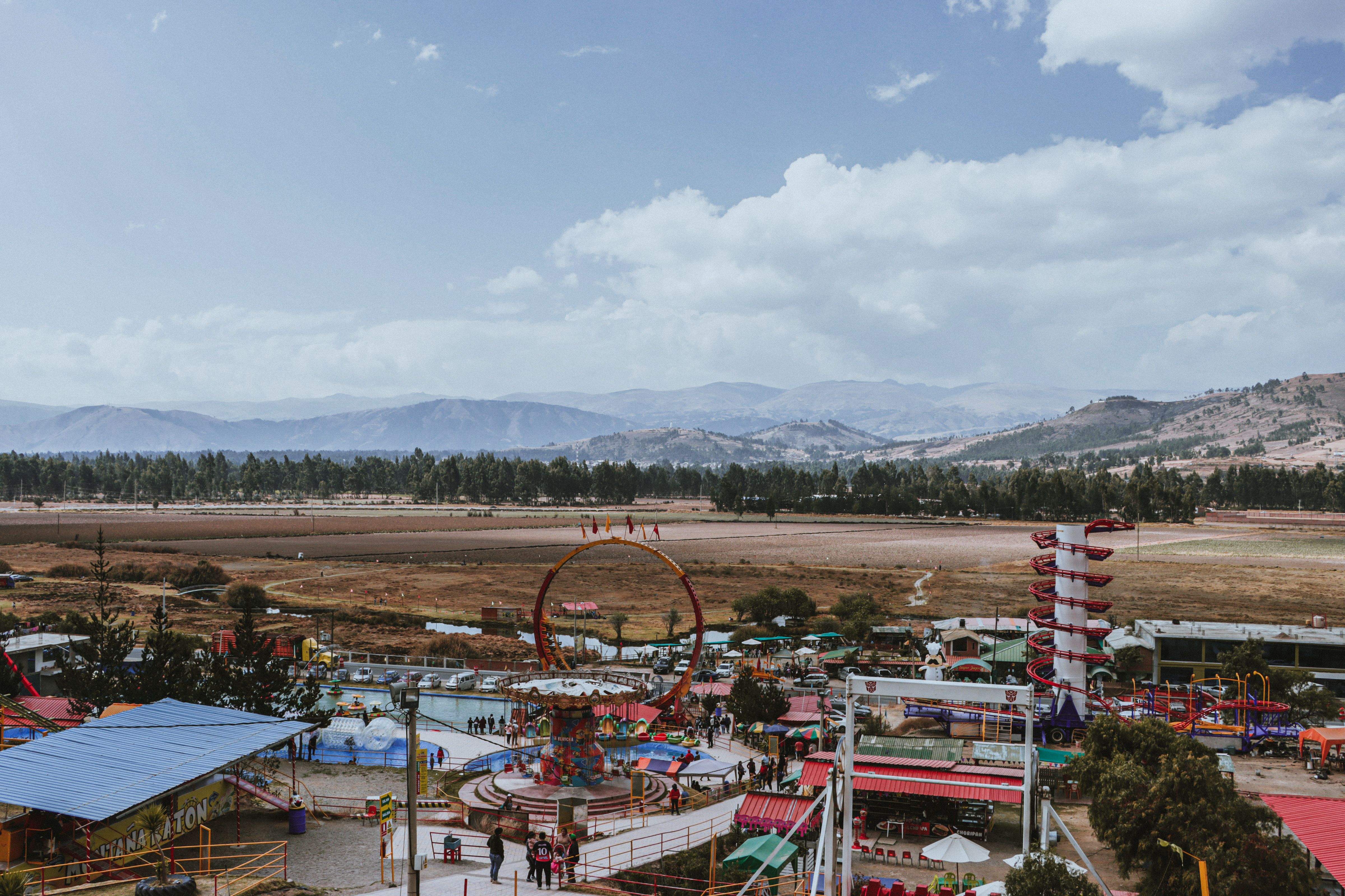 Drone Shot of Superland Amusement Park in Israel · Free Stock Photo