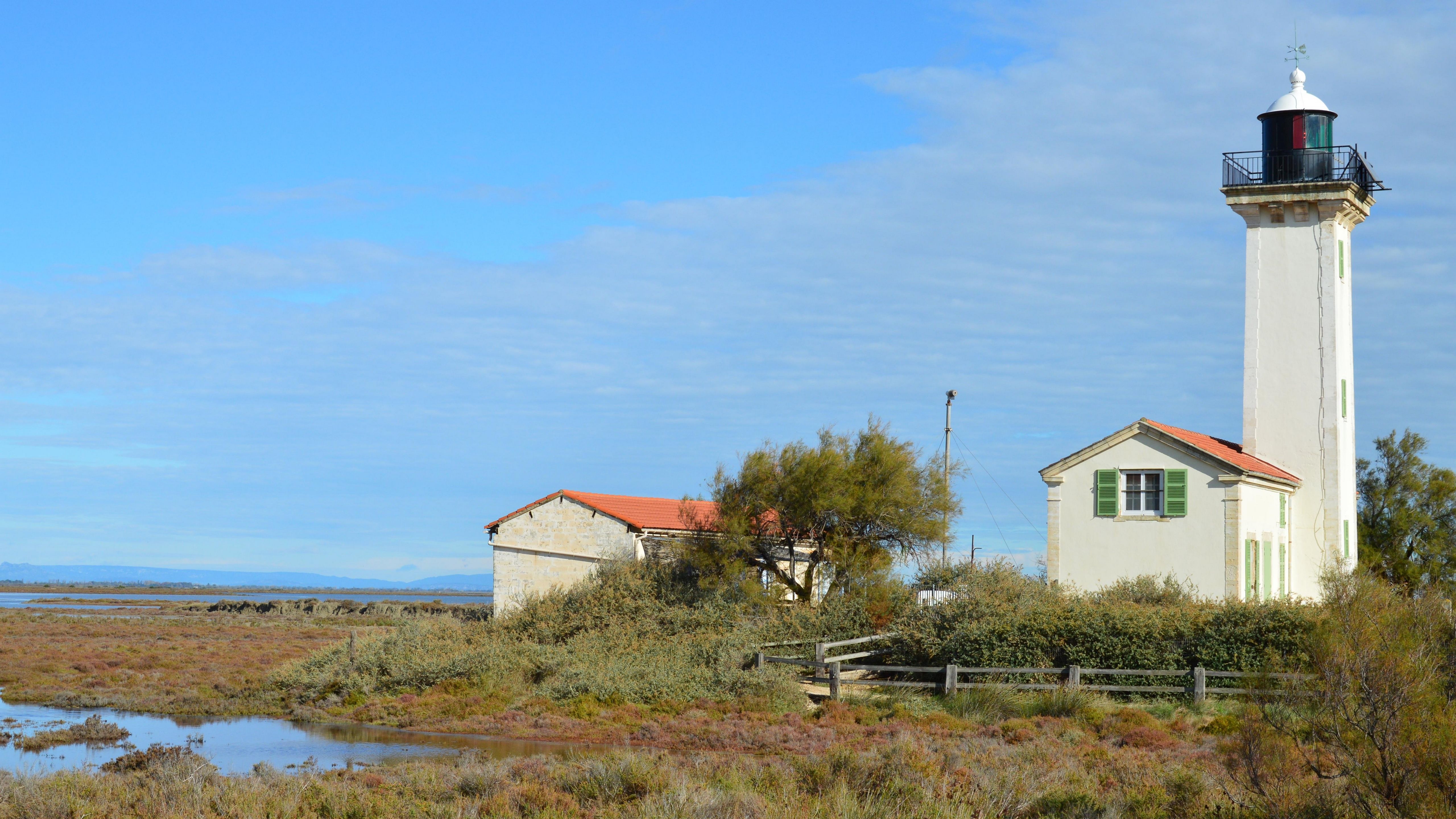 House with Lighthouse behind · Free Stock Photo