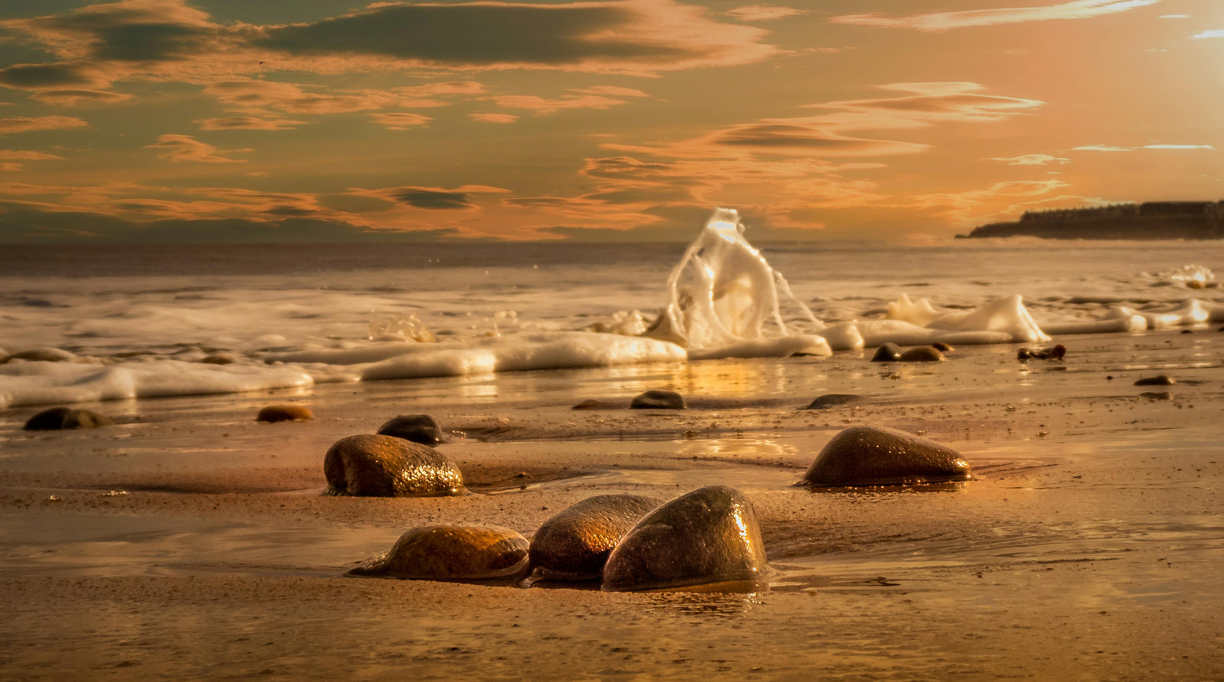 Pebbles on Shore · Free Stock Photo