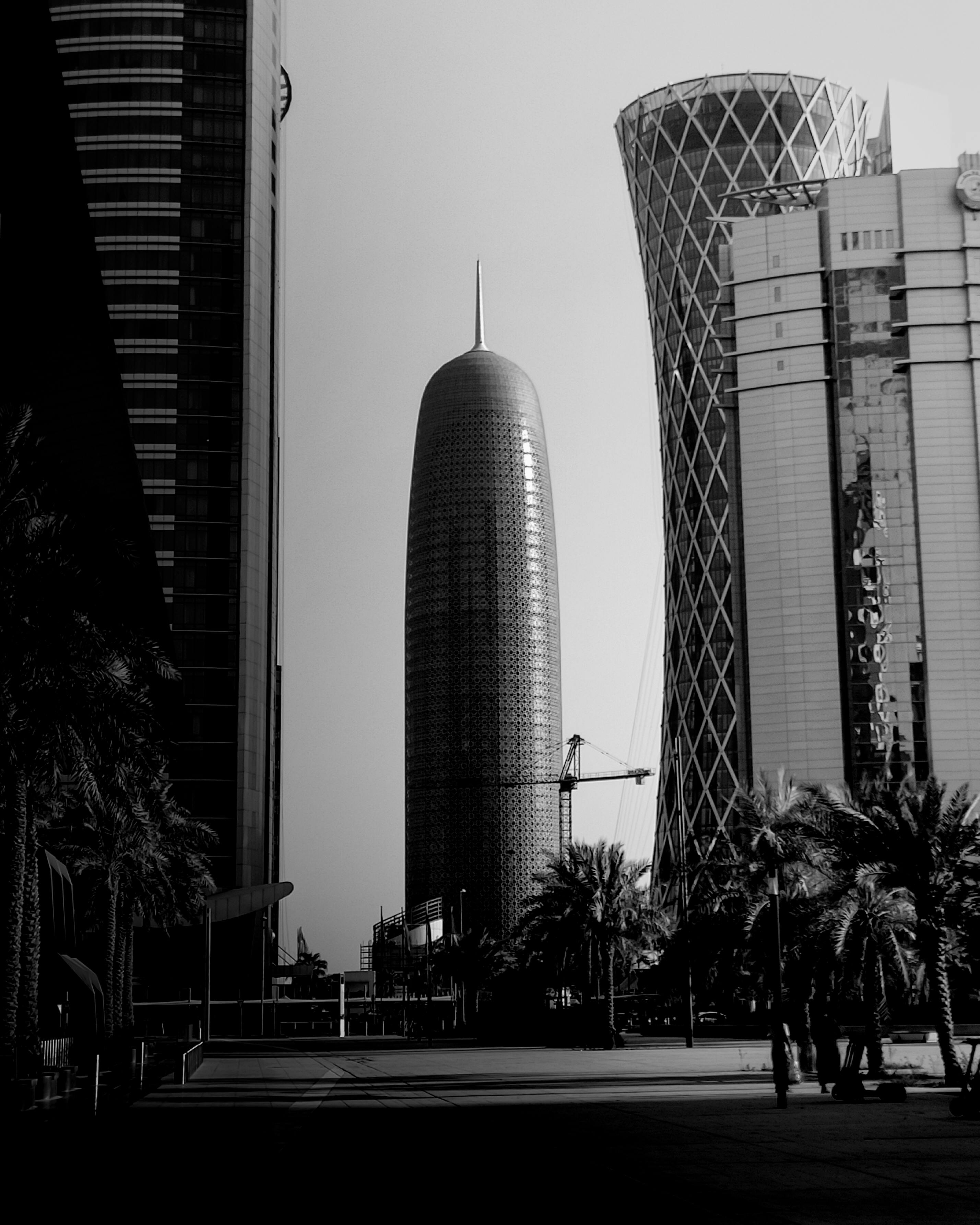 Grayscale Photography of High-rise Buildings · Free Stock Photo