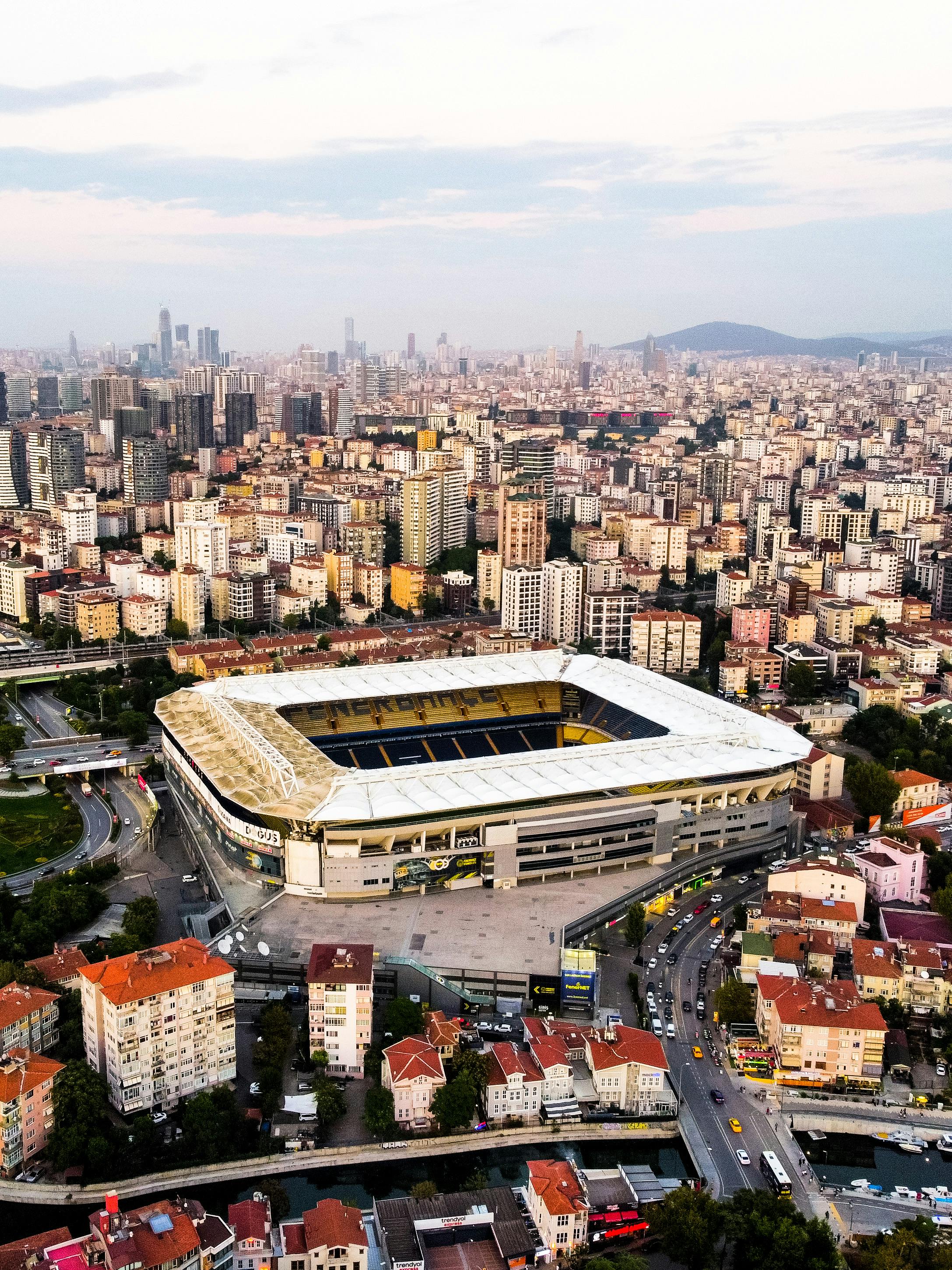 Cityscape of Istanbul with the View on Fenerbahce Sukru Saracoglu ...