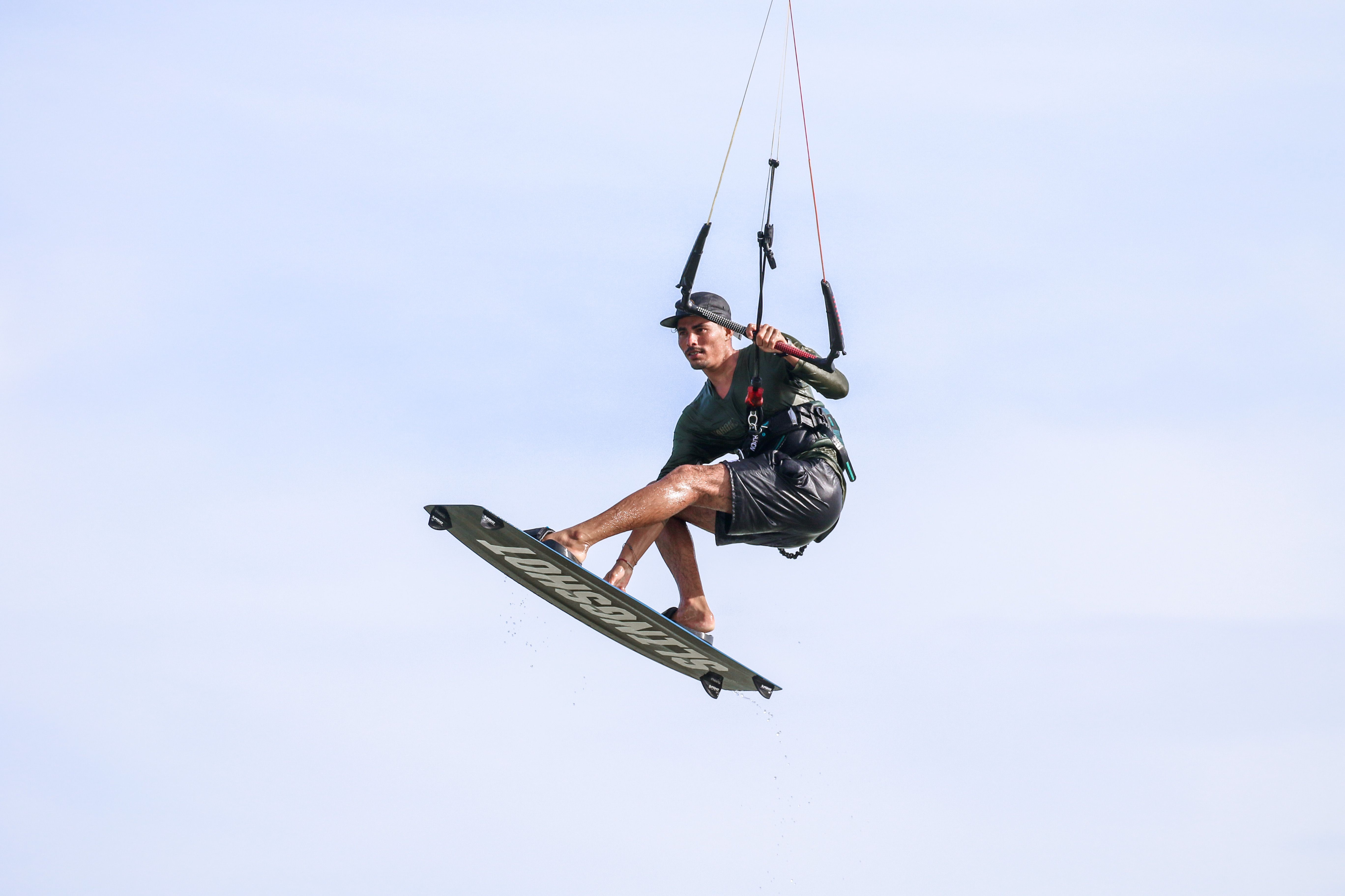 Kite Surfer in Mid-air · Free Stock Photo