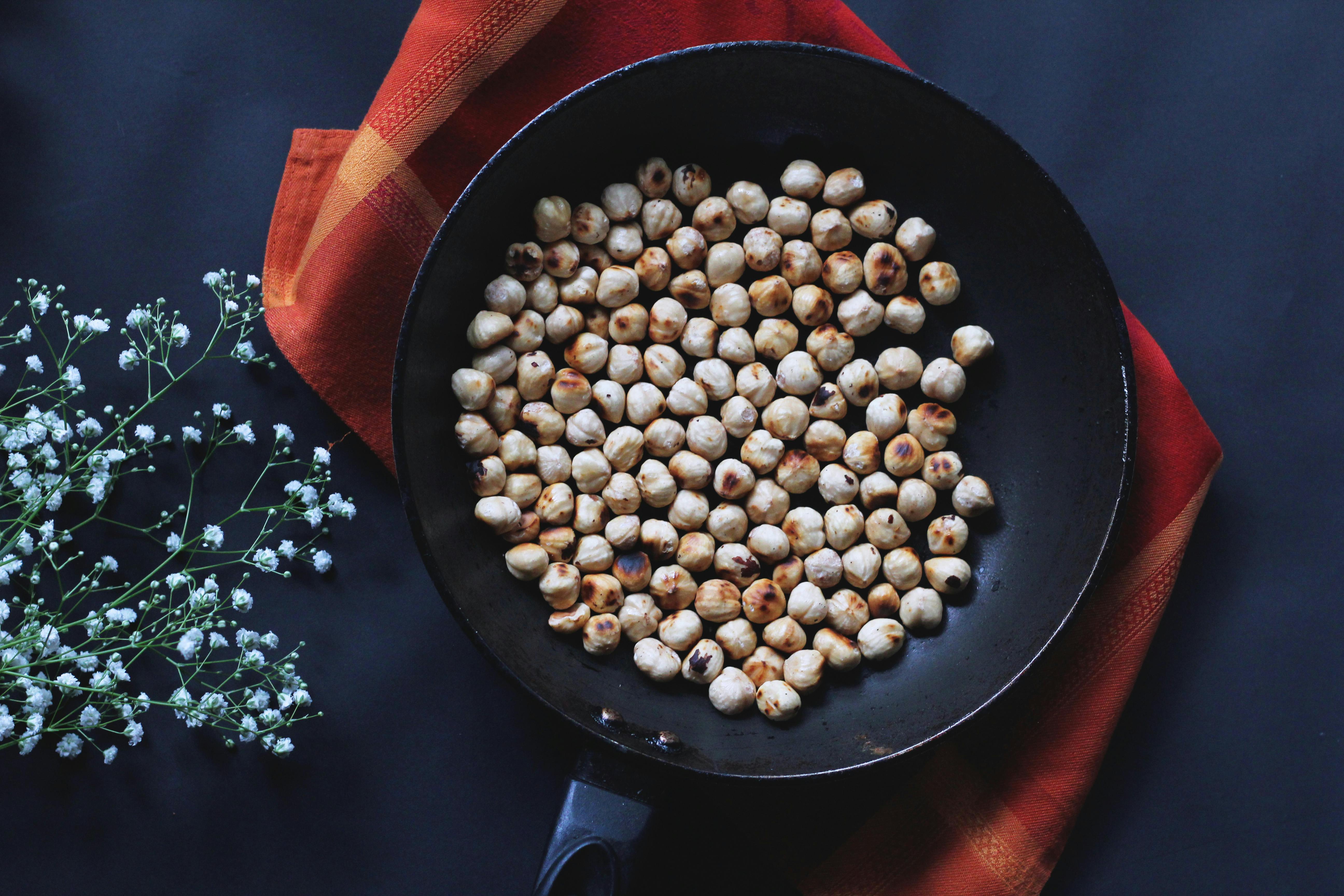 Frying Pan With Nuts · Free Stock Photo
