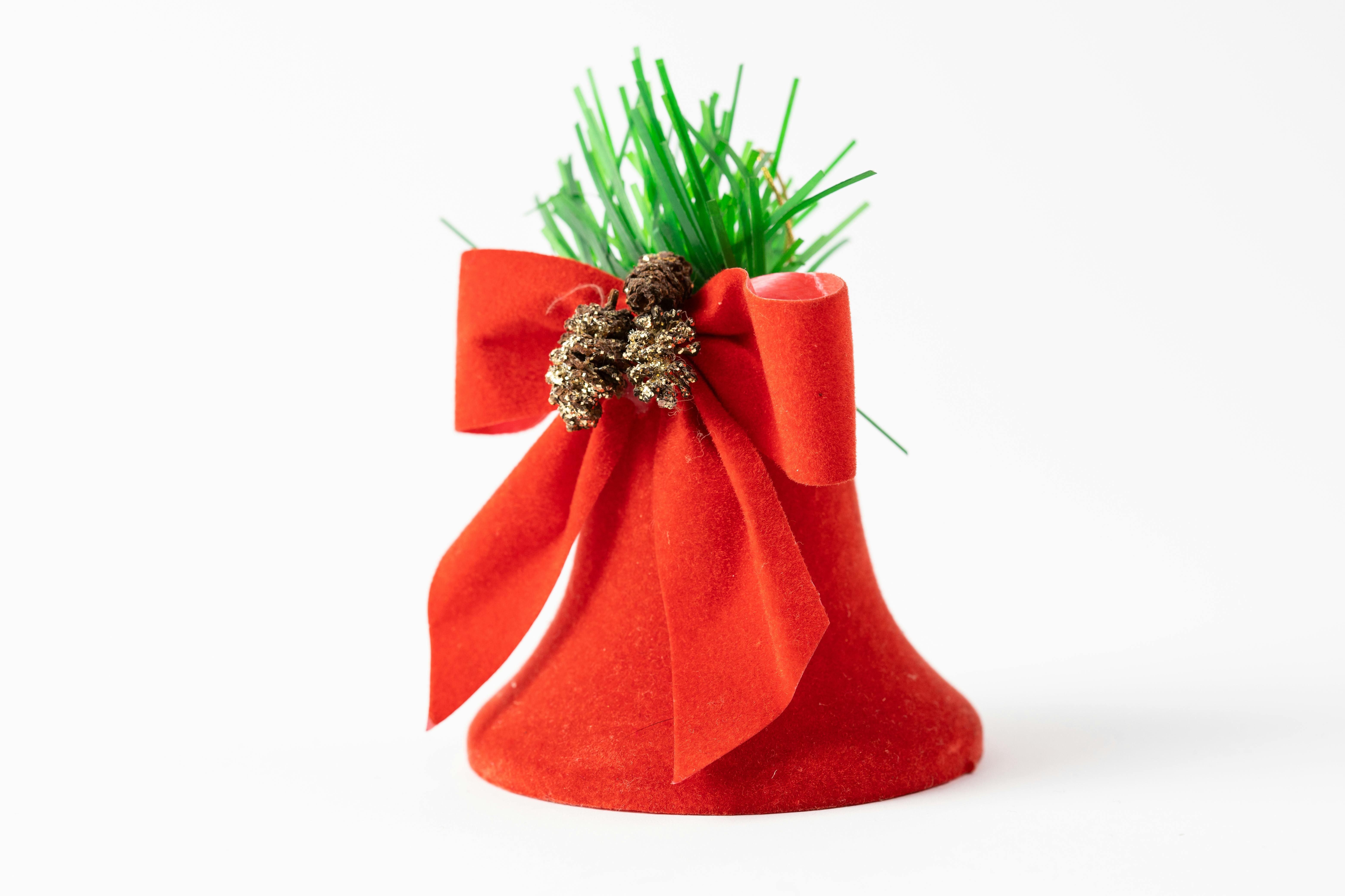 Red Bell with Ribbon · Free Stock Photo