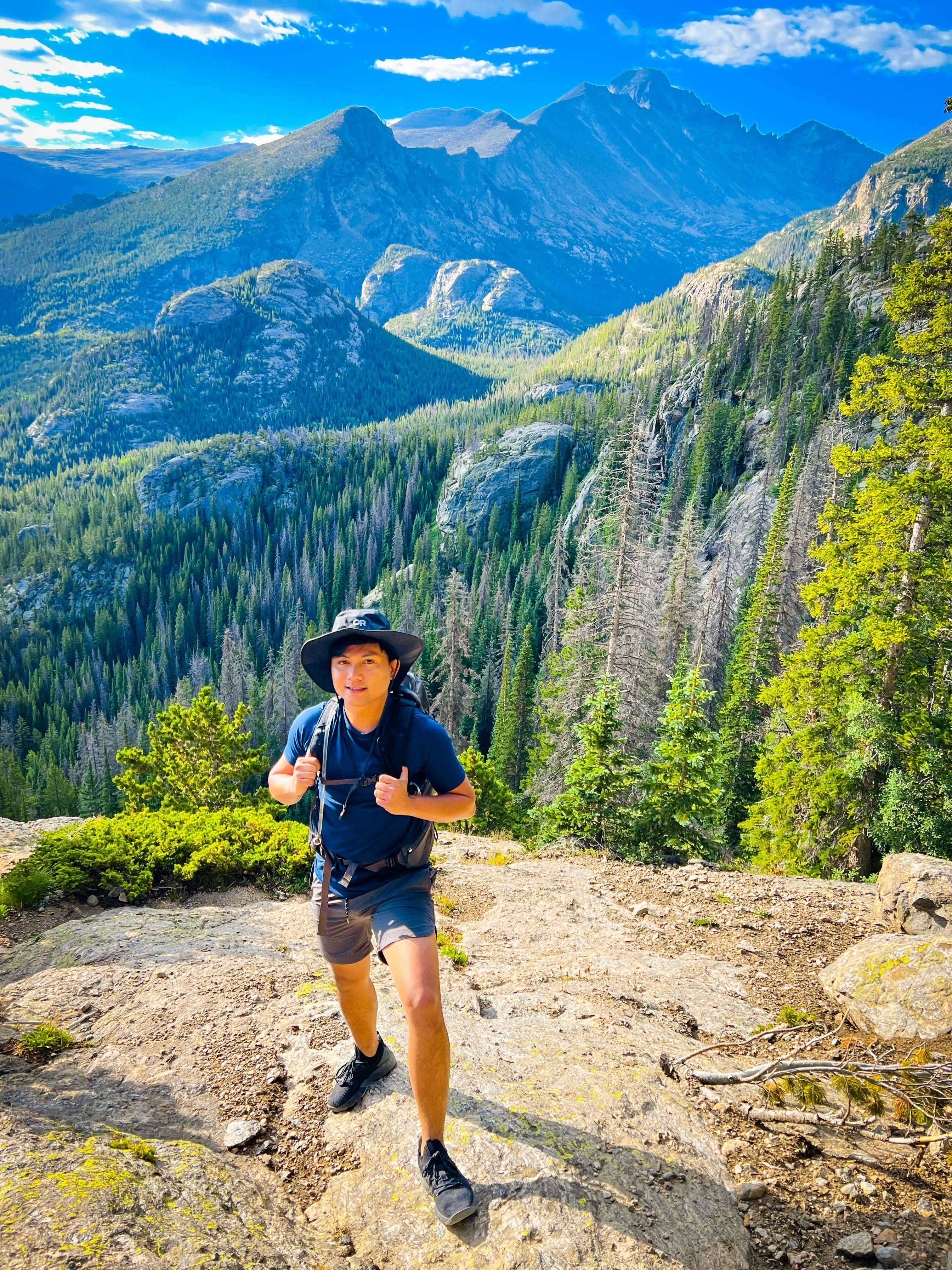 Photo of a Hiker on a Mountain · Free Stock Photo