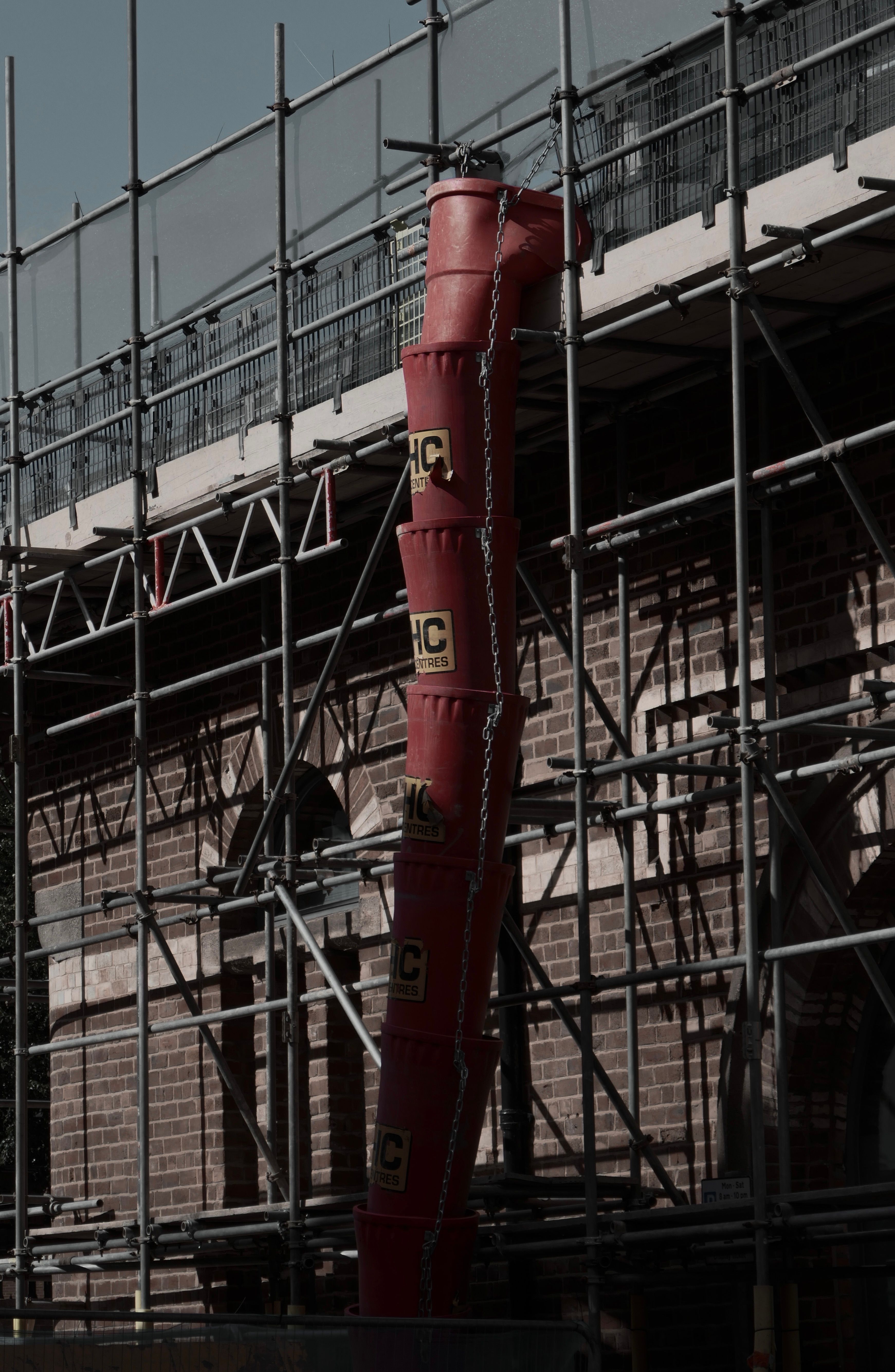 Scaffolding Around Tower Under Construction · Free Stock Photo