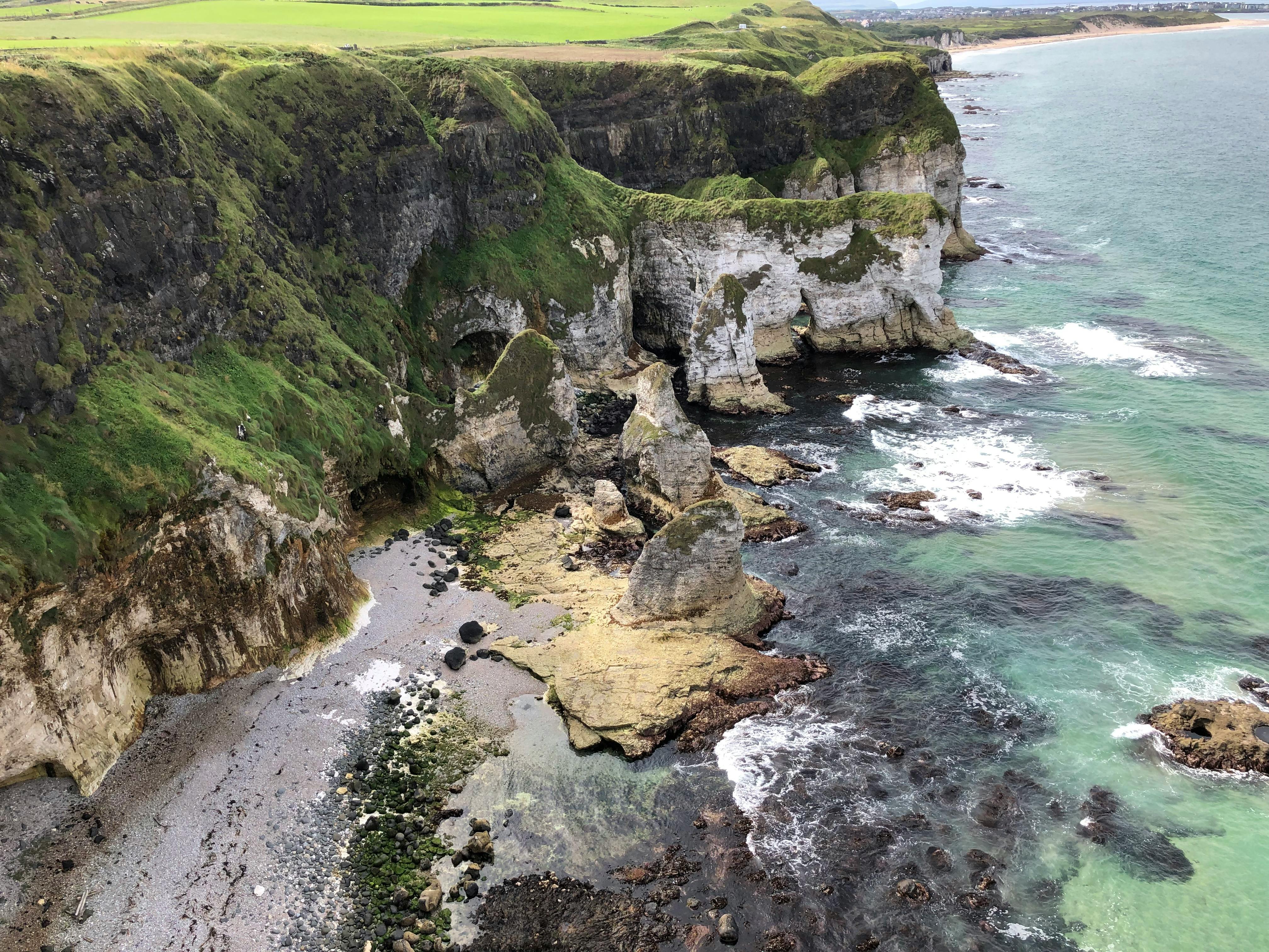 An Aerial Photography of a Rock Formations Near the Ocean · Free Stock ...