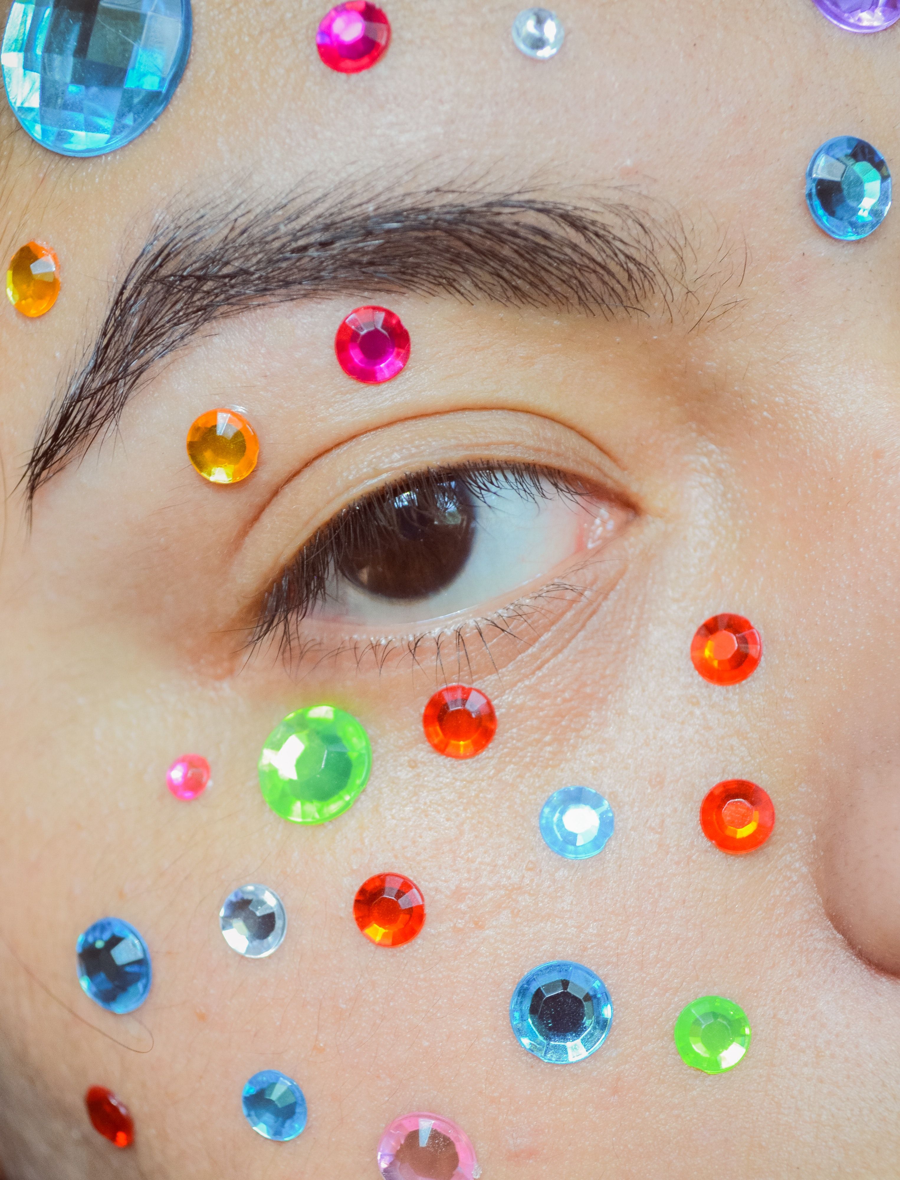 Sequins on Woman's Face · Free Stock Photo