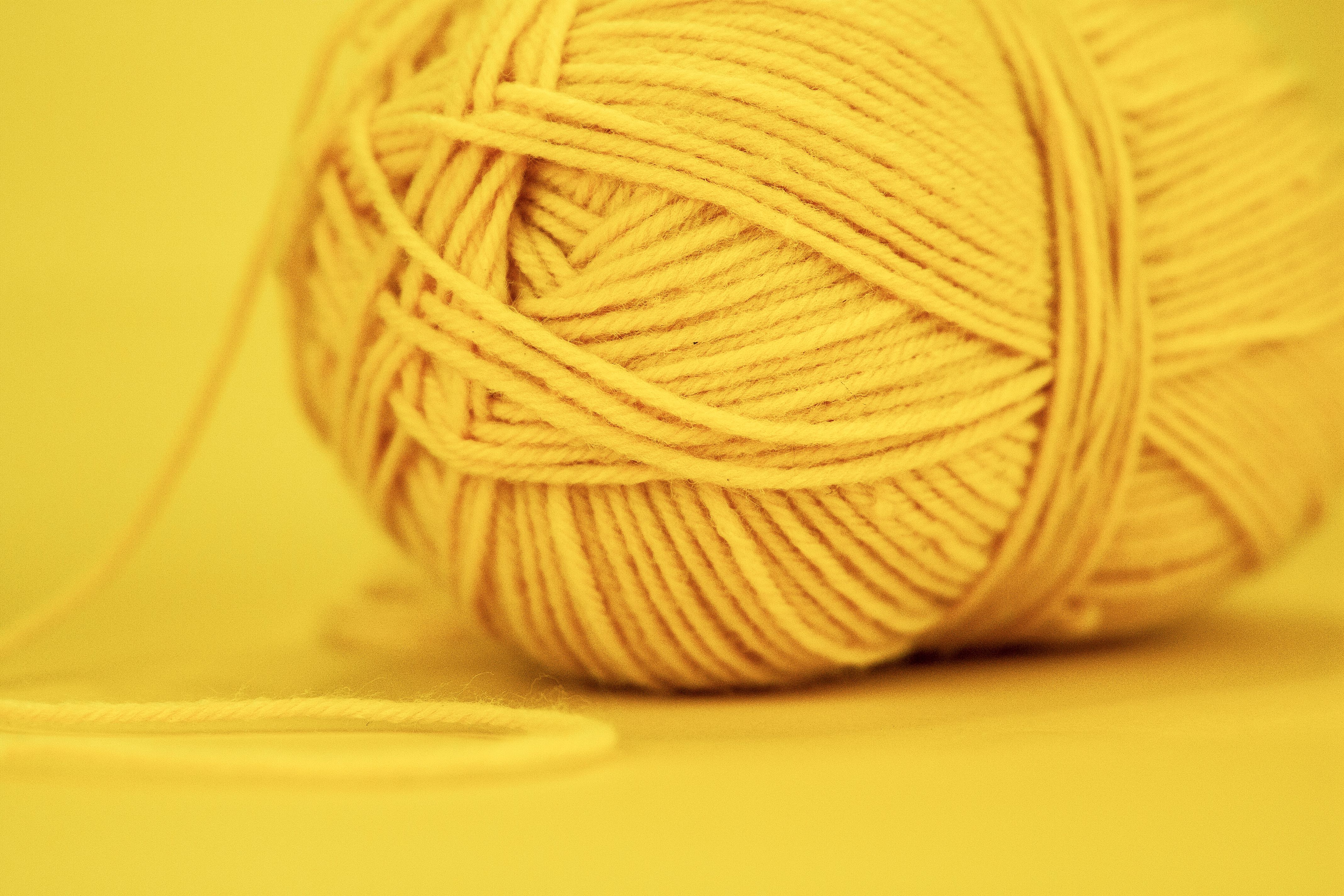 Close-up of White Yarn · Free Stock Photo