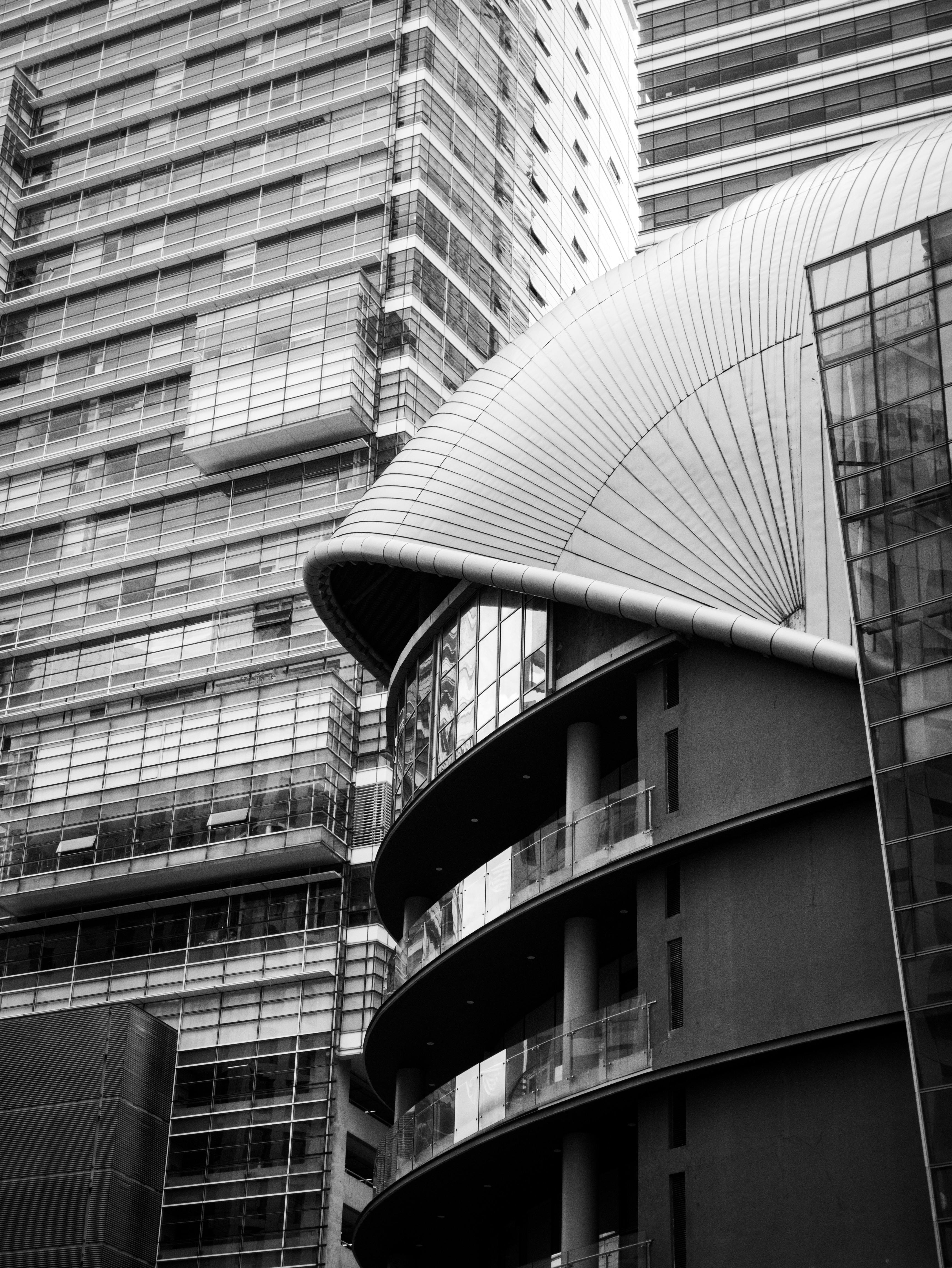 Pattern on Modern Building Wall · Free Stock Photo