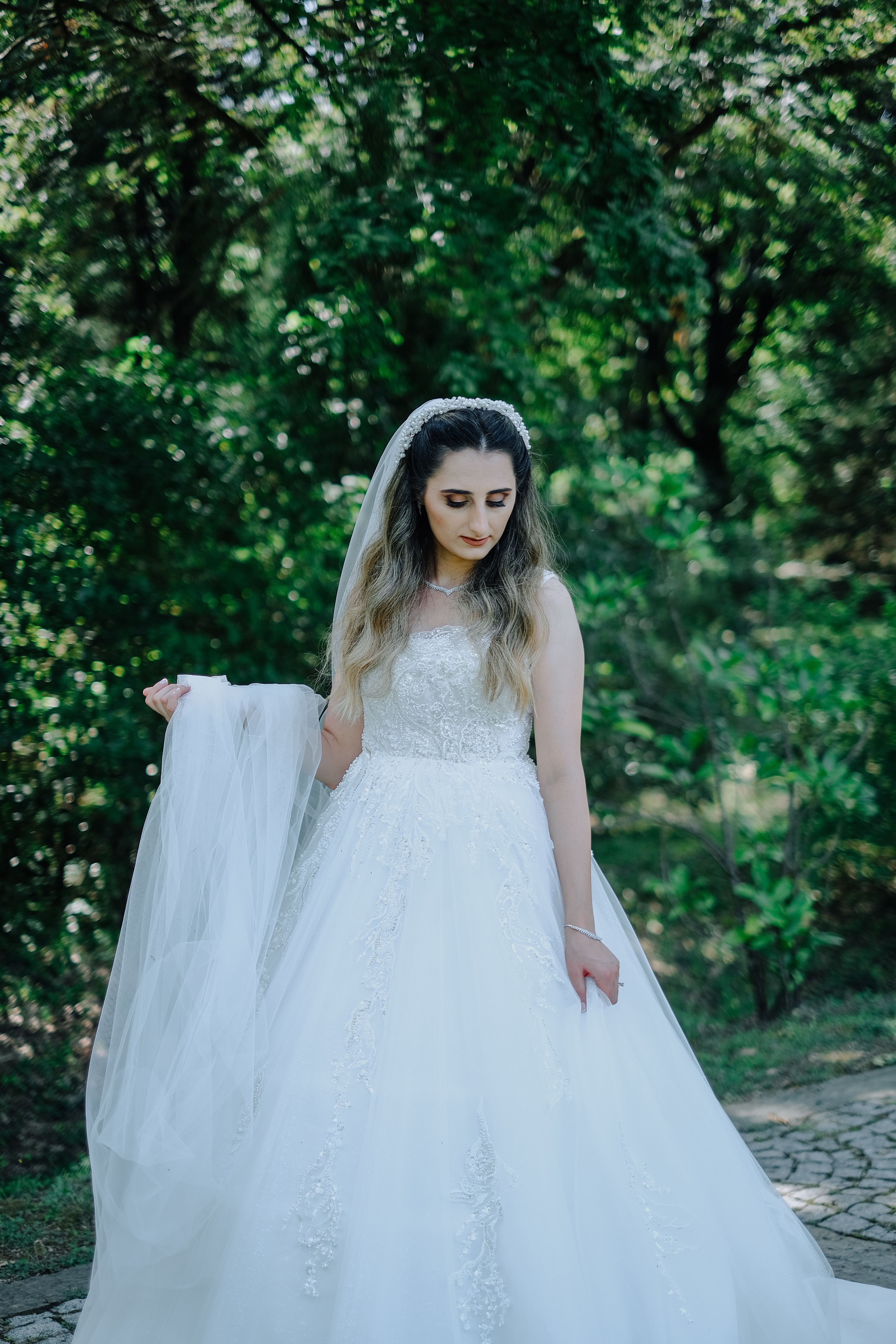A Woman in Her Wedding Dress · Free Stock Photo