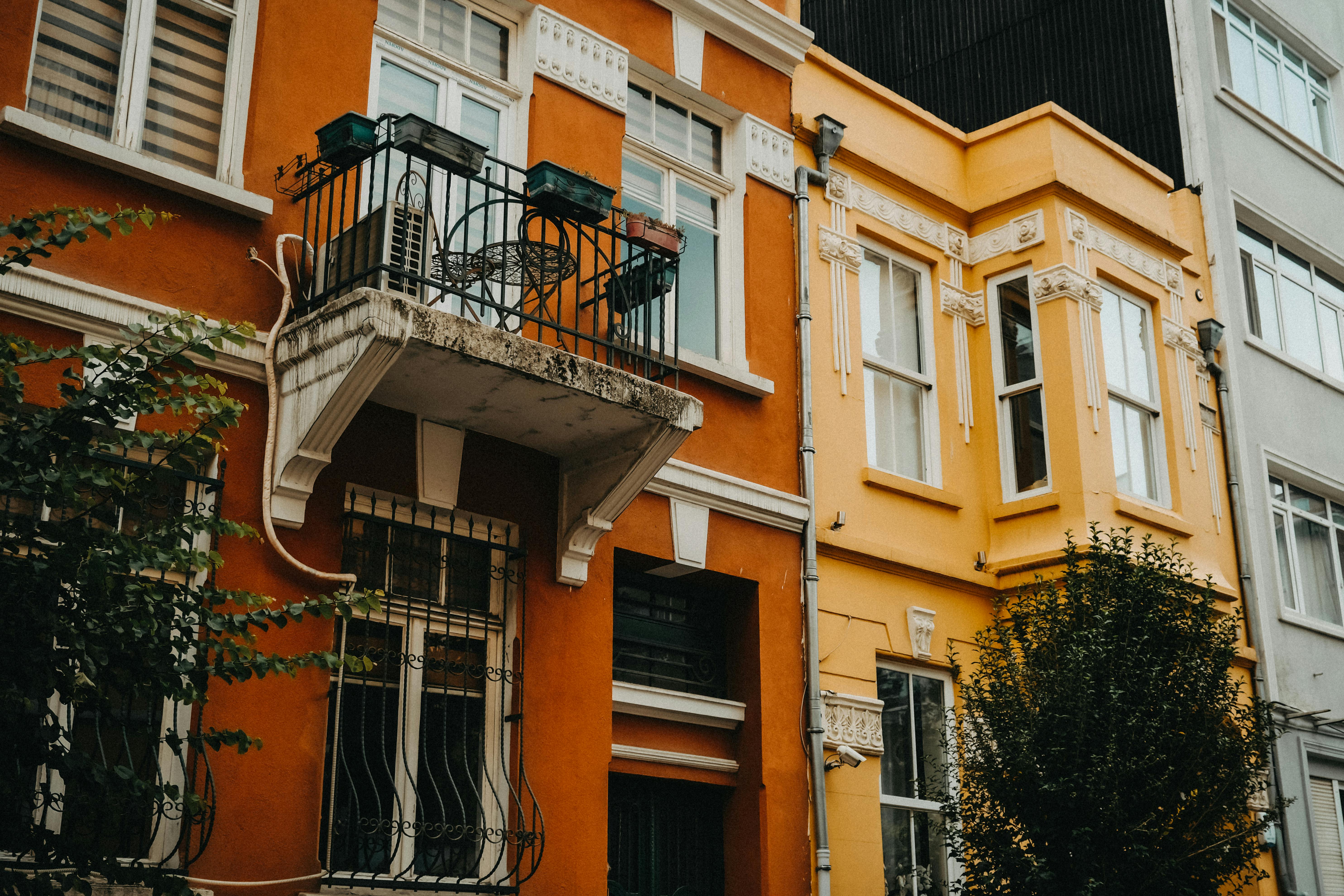 Multi-colored Concrete Building · Free Stock Photo